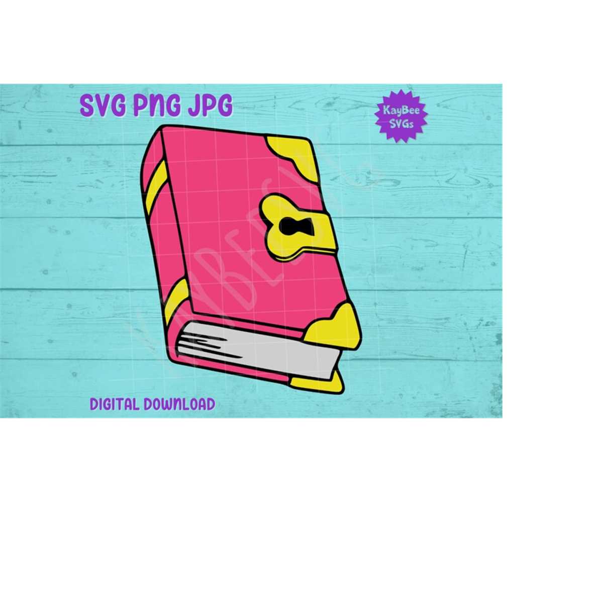 Locking Diary Journal SVG PNG JPG Clipart Digital Cut File D | Inspire ...