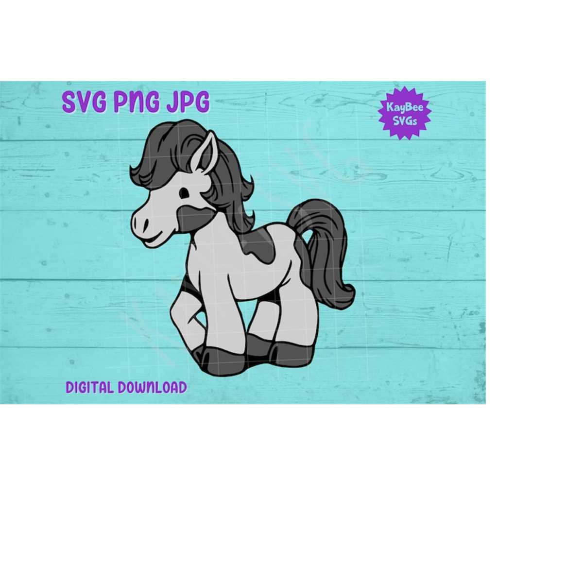 Paint Pony SVG PNG JPG Clipart Digital Cut File Download for - Inspire ...