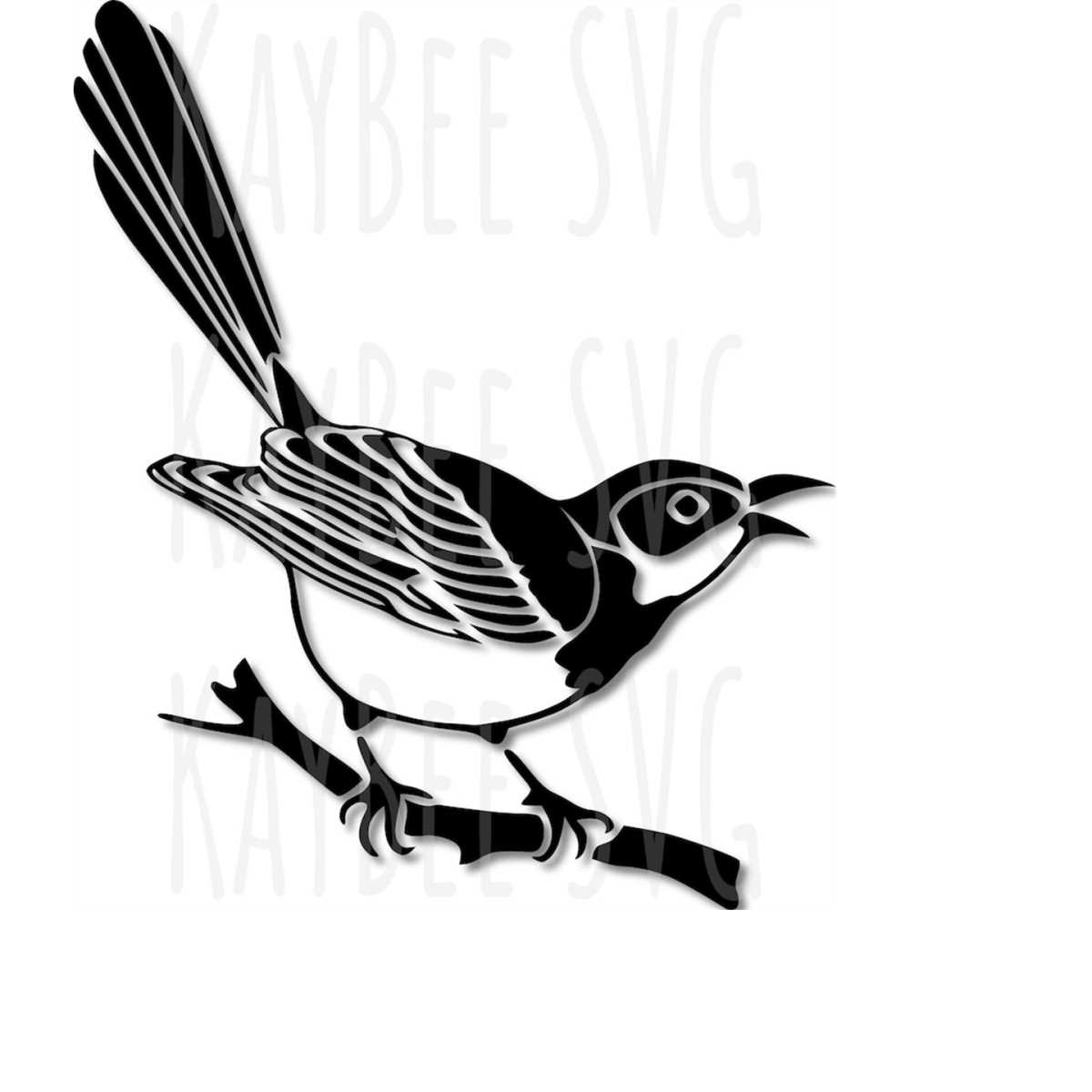 Mockingbird SVG PNG JPG Clipart Digital Cut File Download fo | Inspire ...
