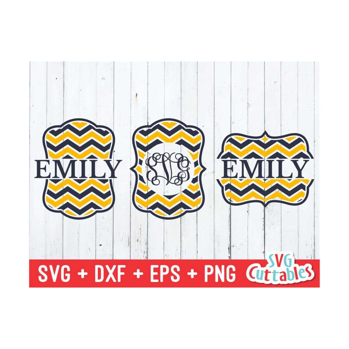 Chevron Monogram Frame svg - Monogram Frame Cut File - svg - | Inspire ...