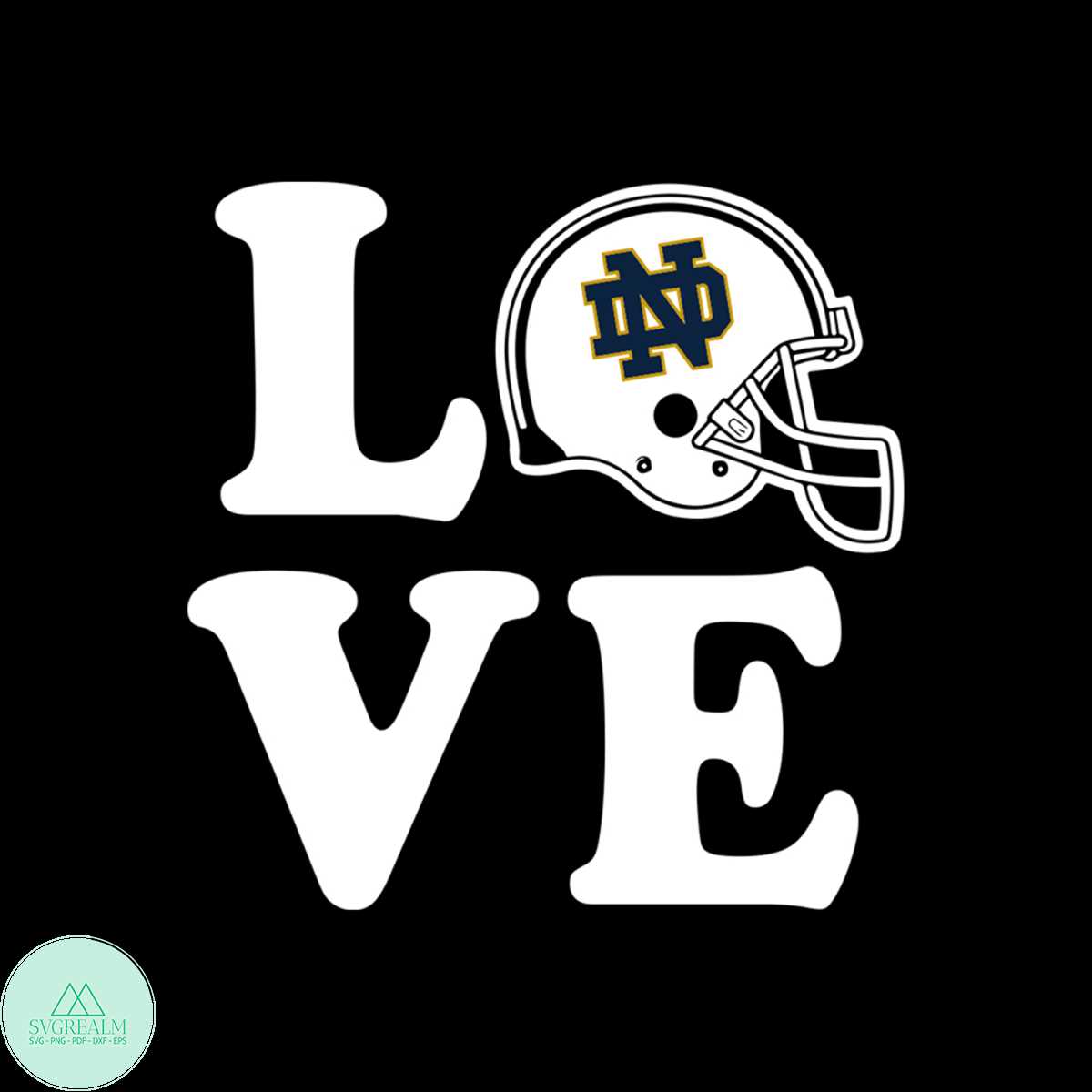 Notre Dame Fighting Irish football svg | Inspire Uplift
