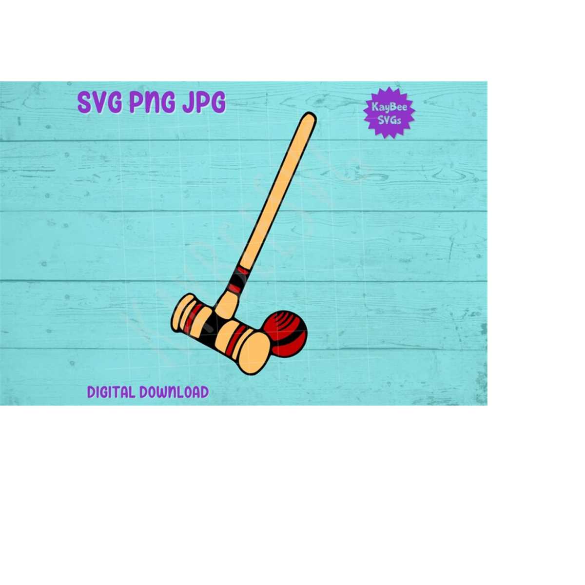 Croquet SVG PNG JPG Clipart Digital Cut File Download for Cr - Inspire ...