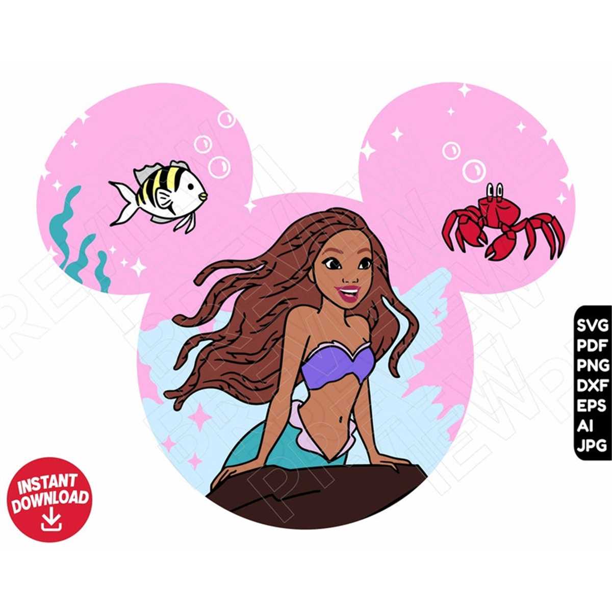 The little mermaid african american princess black ariel , e | Inspire ...