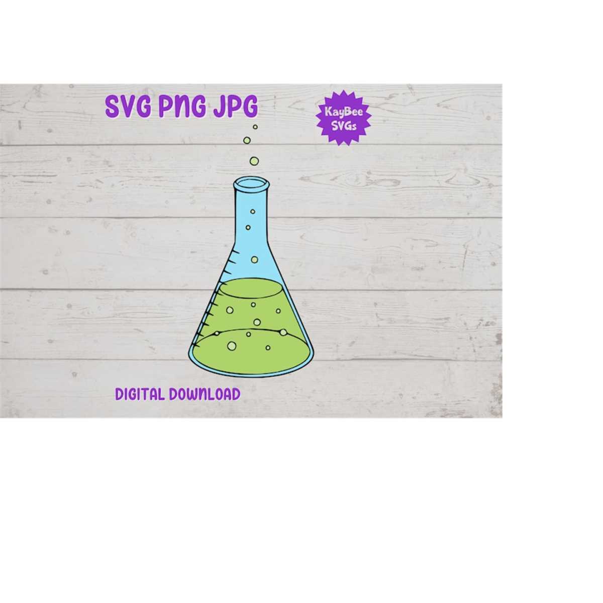 Science Chemistry Beaker SVG PNG JPG Clipart Digital Cut Fil - Inspire ...