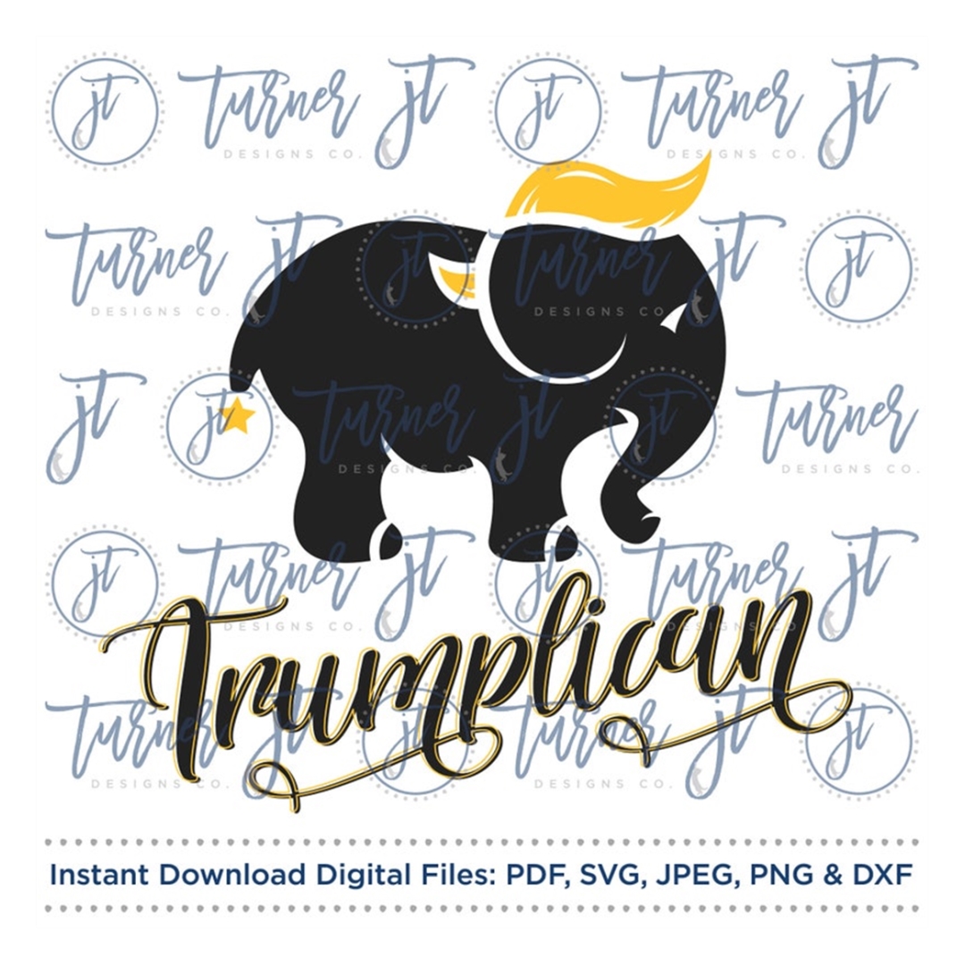 Trumplican SVG Cut File (America, Trump, Donald Trump, Trump - Inspire ...