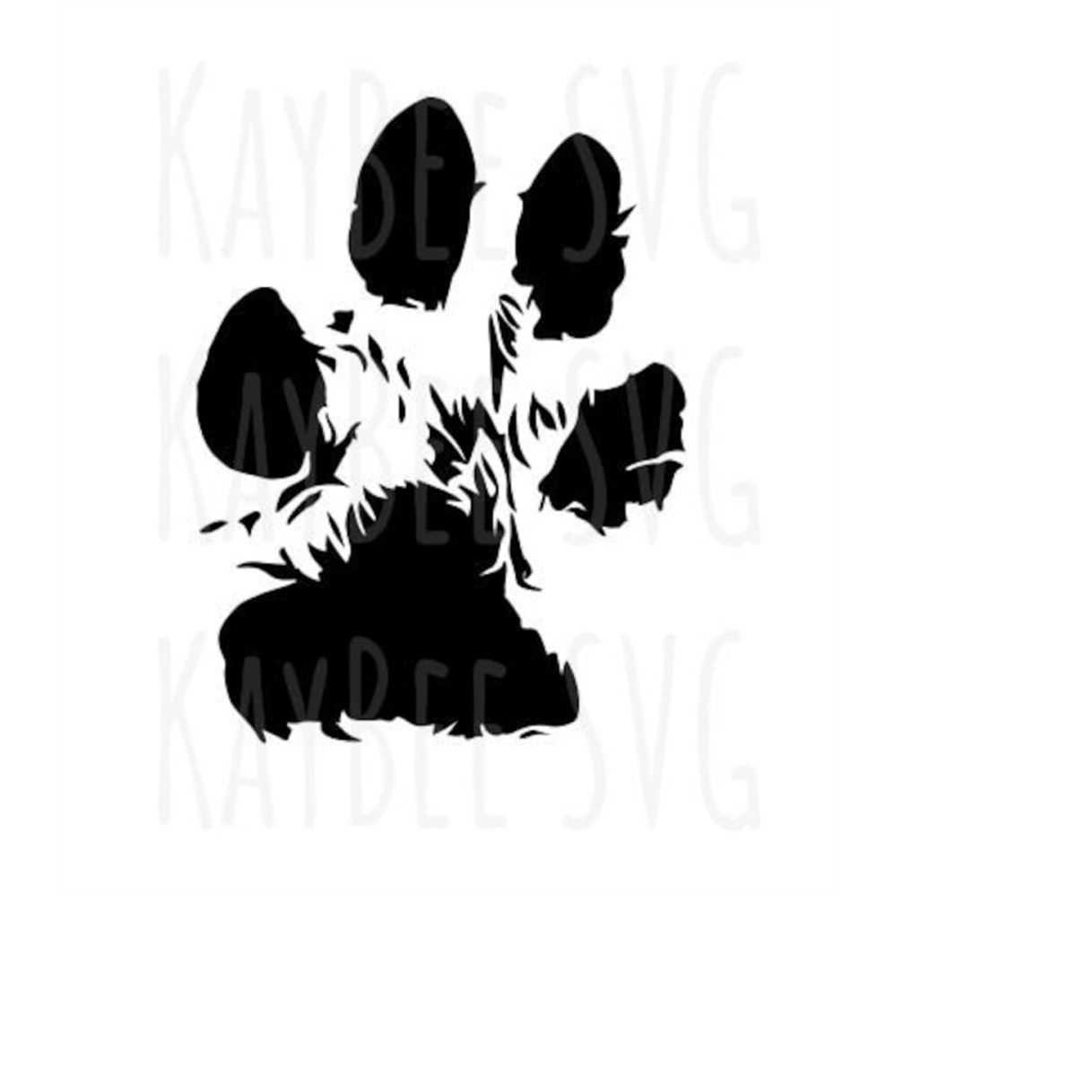 Realistic Dog Paw Print Pawprint SVG PNG JPG Clipart Digital | Inspire ...