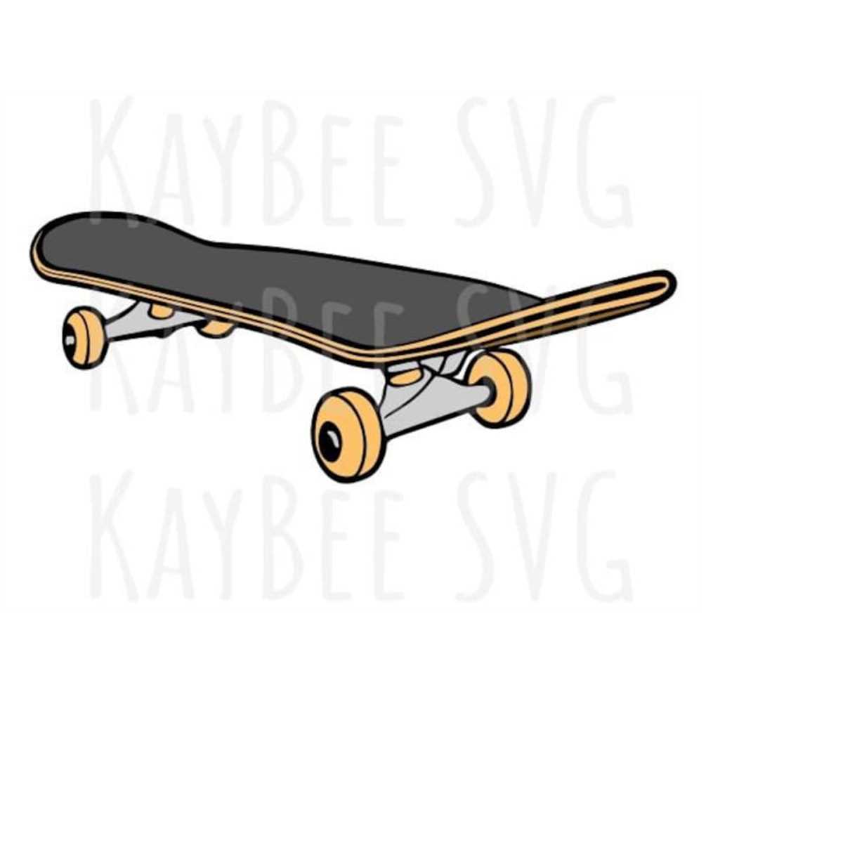 Skateboard SVG PNG Jpg Clipart Digital Cut File Download for - Inspire ...