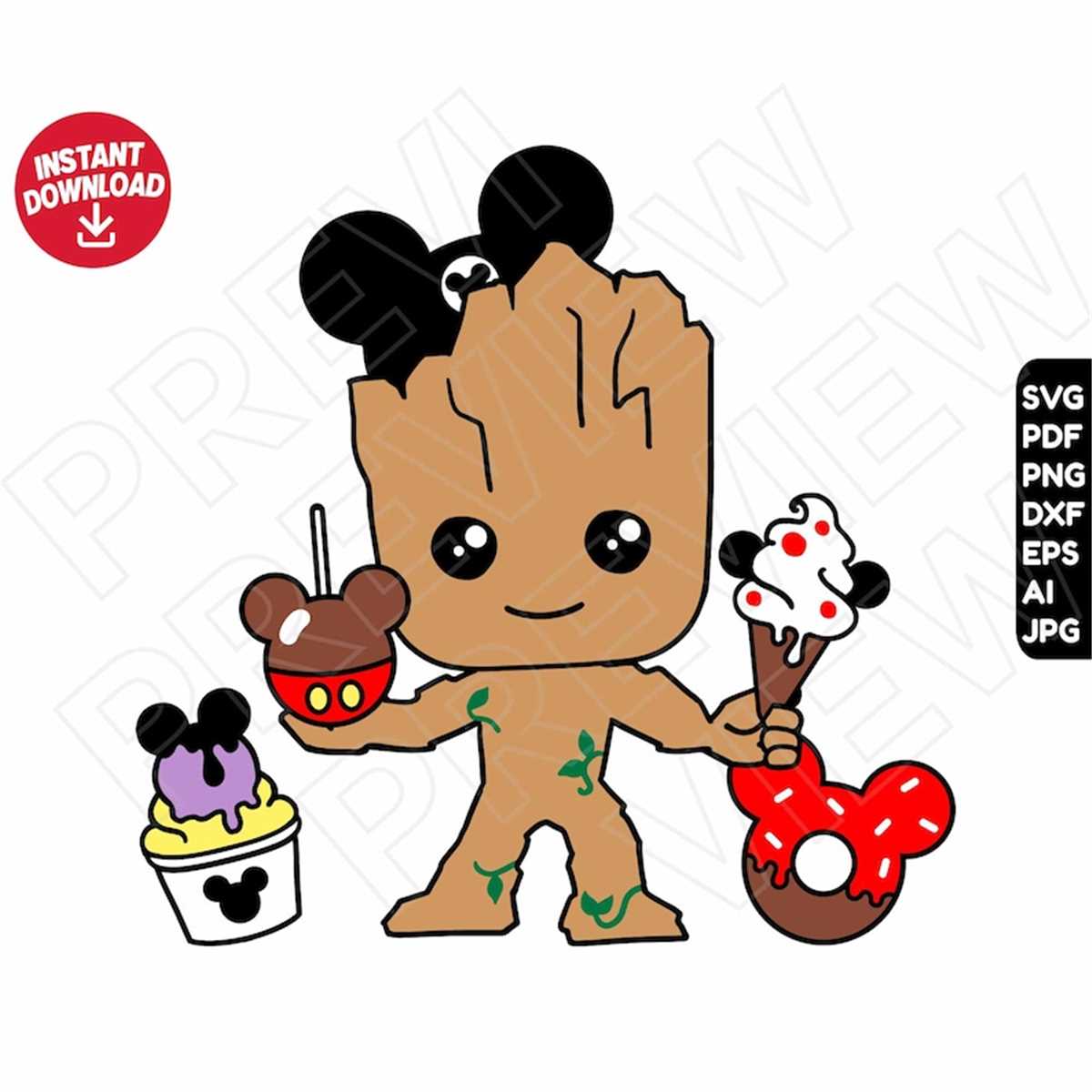 Groot SVG snacks dxf cute png cricut , cut file layered by c - Inspire ...