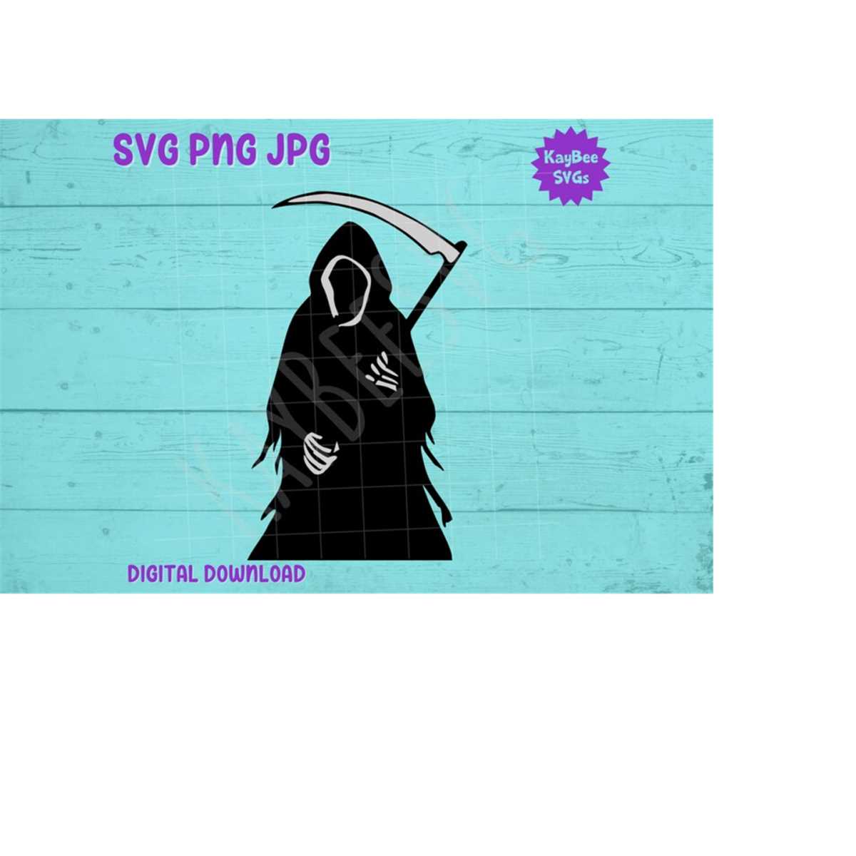 Death Grim Reaper SVG PNG JPG Clipart Digital Cut File Downl - Inspire ...