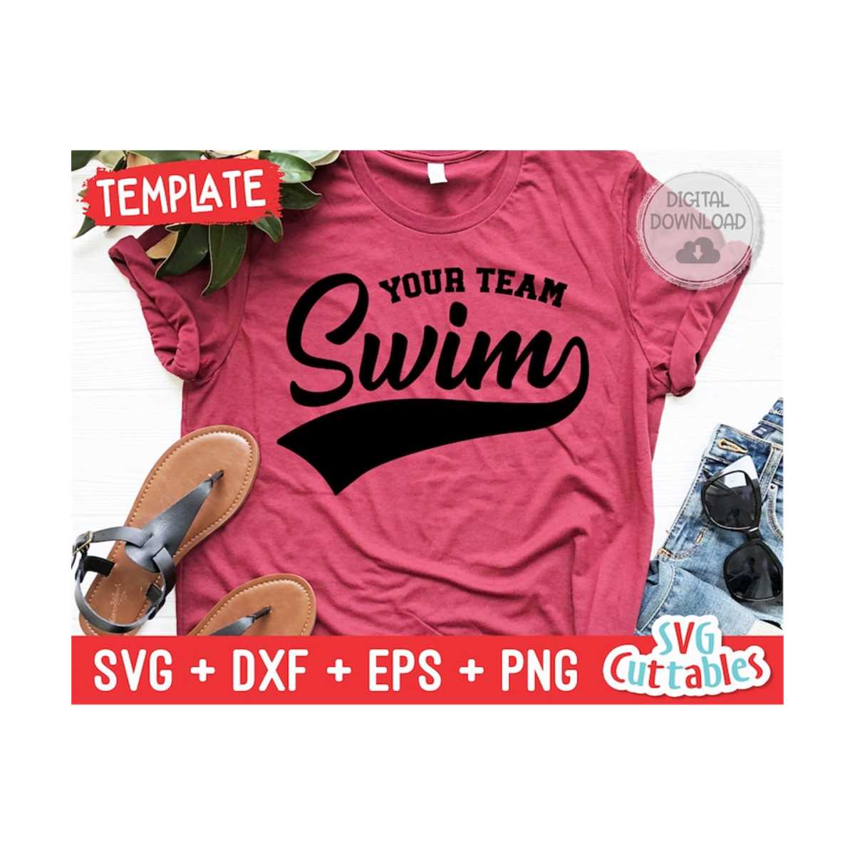 Swimming svg - Swim Cut File - Swim Template 0013 - svg - ep - Inspire ...