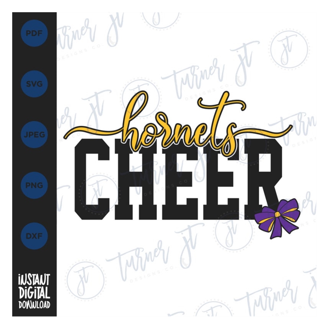 Hornets Cheer SVG File (Hornets Cheerleader, Cheerleading, B | Inspire ...