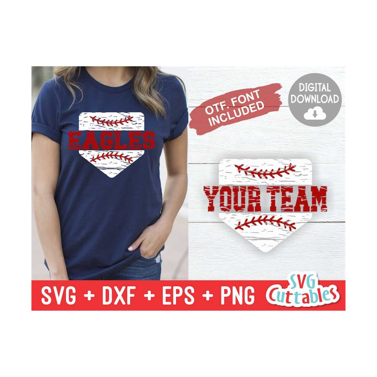 Split Home Plate Baseball svg - Softball svg - Cut File - Di | Inspire ...