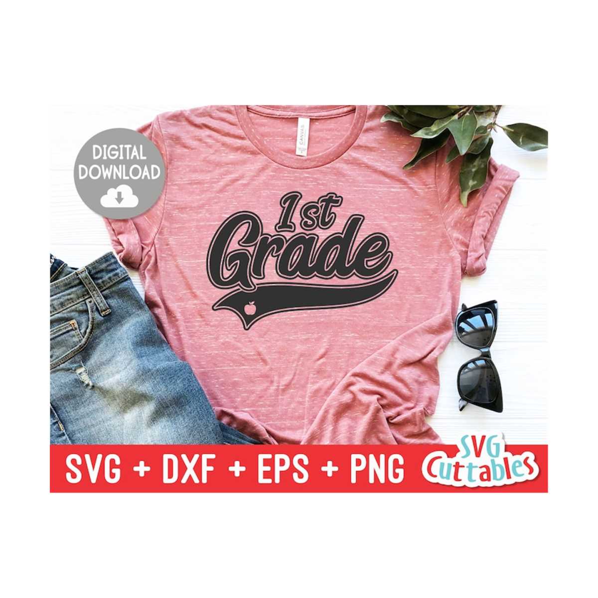 First Grade svg - 1st Grade Cut File - Teacher - Swoosh - sv | Inspire ...