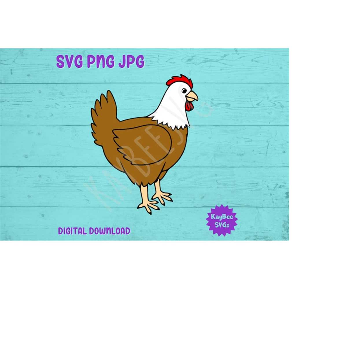 Chicken Hen SVG PNG JPG Clipart Digital Cut File Download fo - Inspire ...