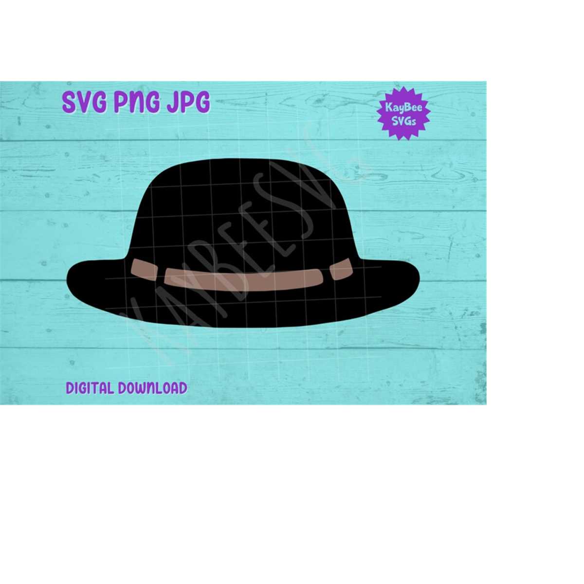 Bowler Hat SVG PNG JPG Clipart Digital Cut File Download for - Inspire ...