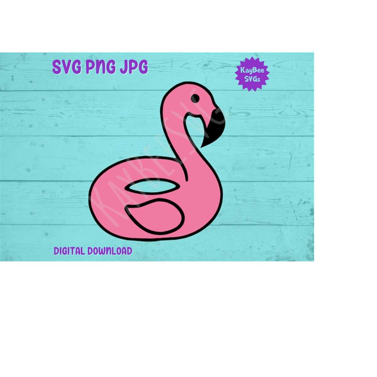 Flamingo Inner Tube SVG PNG Jpg Clipart Digital Cut File Dow - Inspire ...