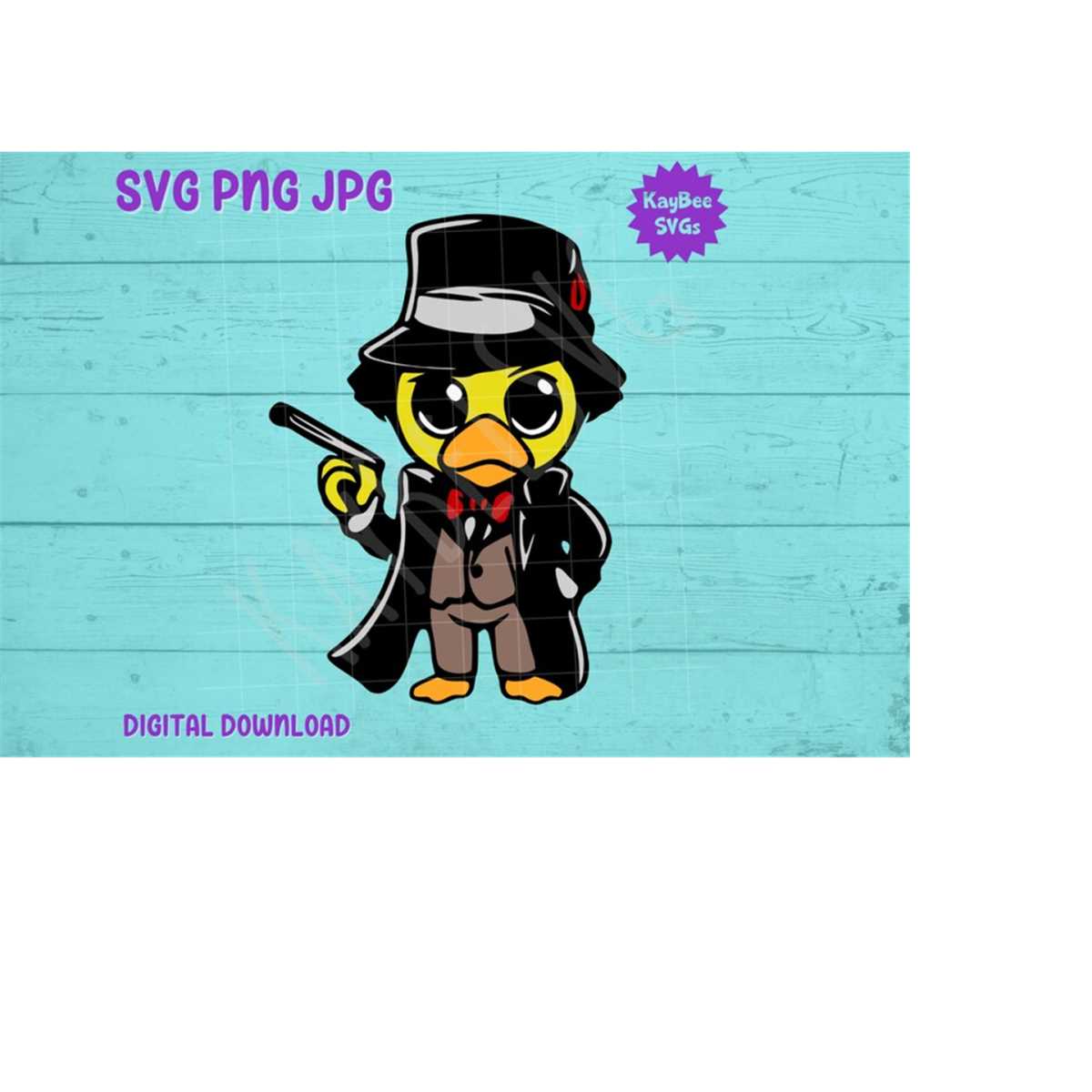 Detective Duck Ducktective SVG PNG Jpg Clipart Digital Cut F - Inspire ...