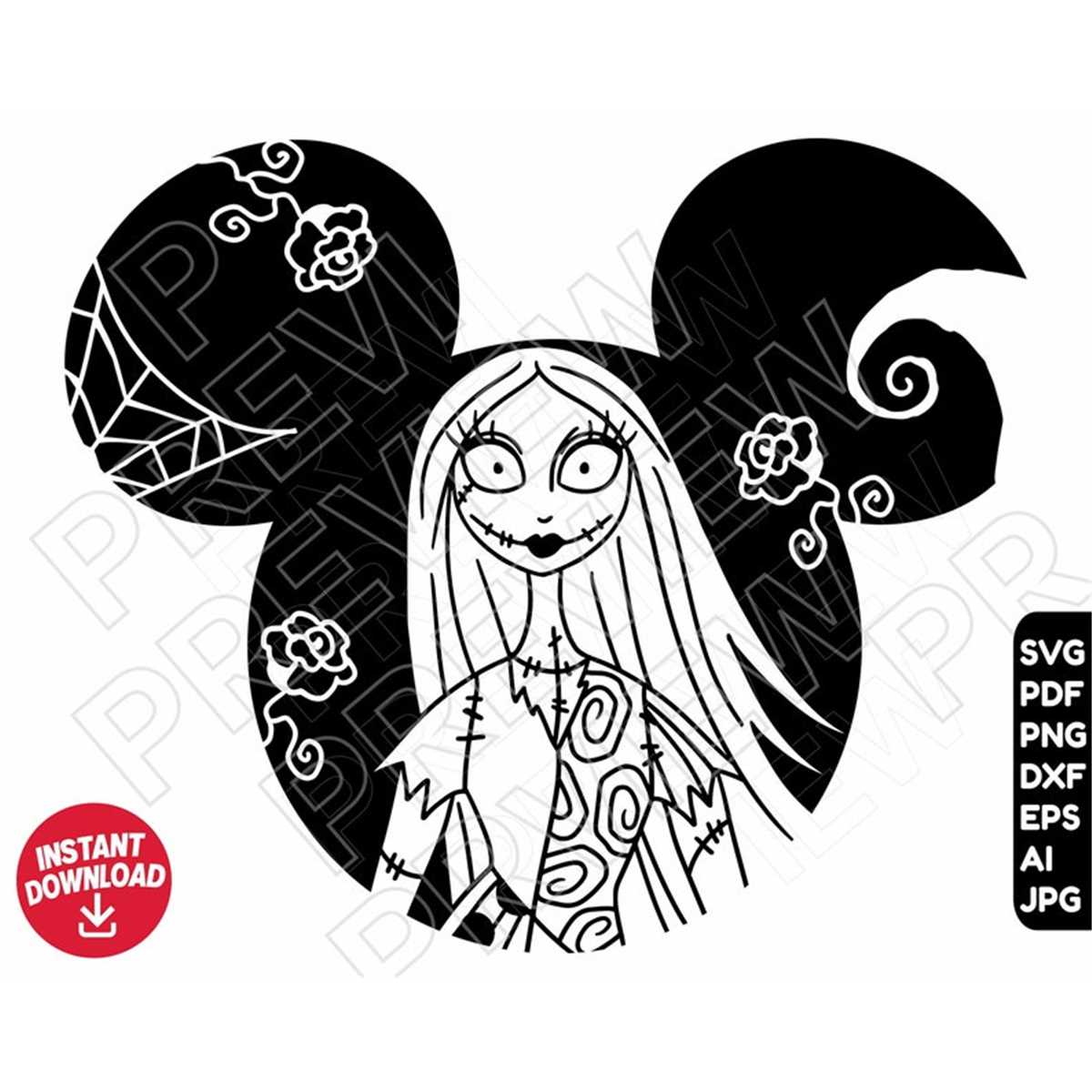 The Nightmare Before Christmas Sally SVG png clipart , Hallo - Inspire ...