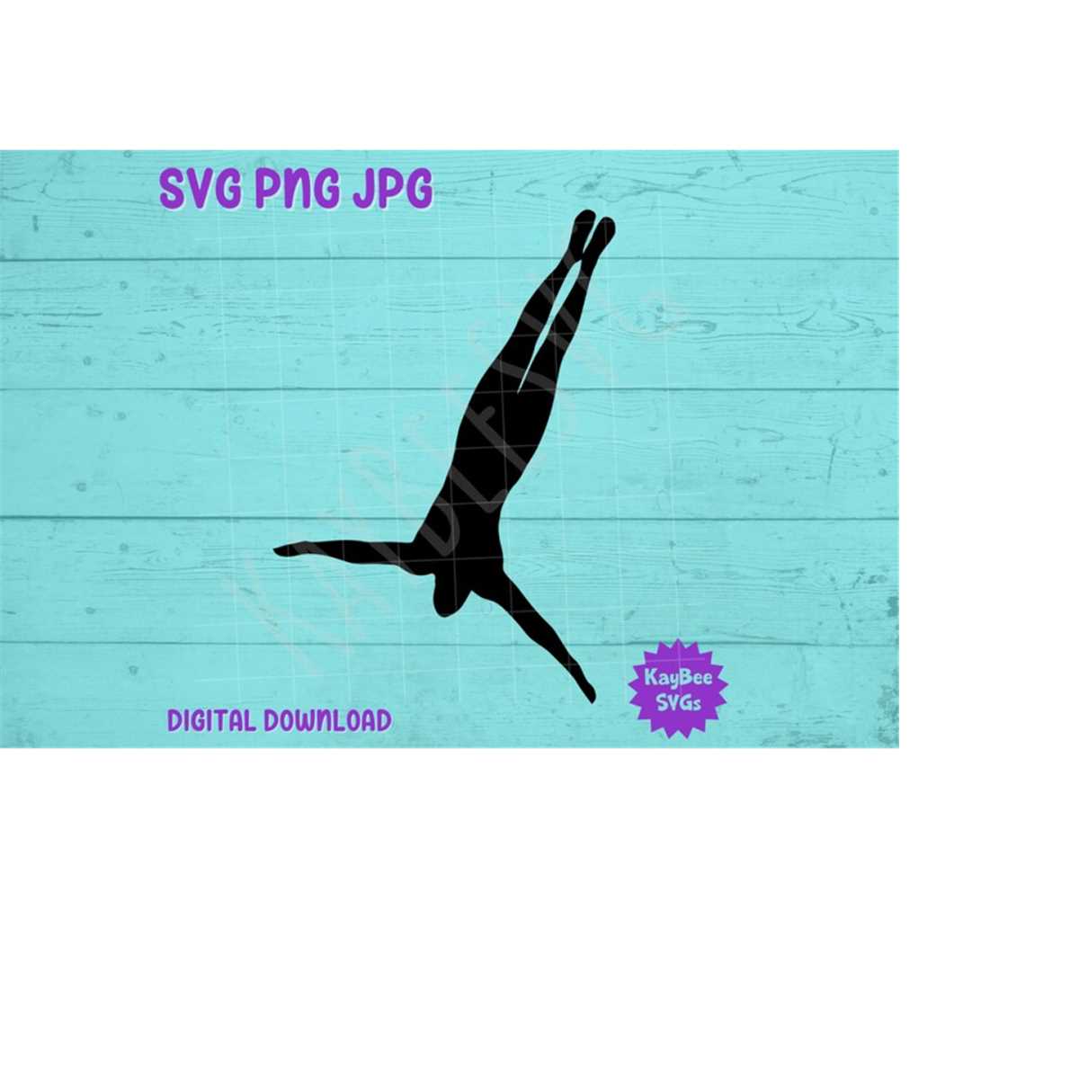High Diver SVG PNG JPG Clipart Digital Cut File Download for | Inspire ...