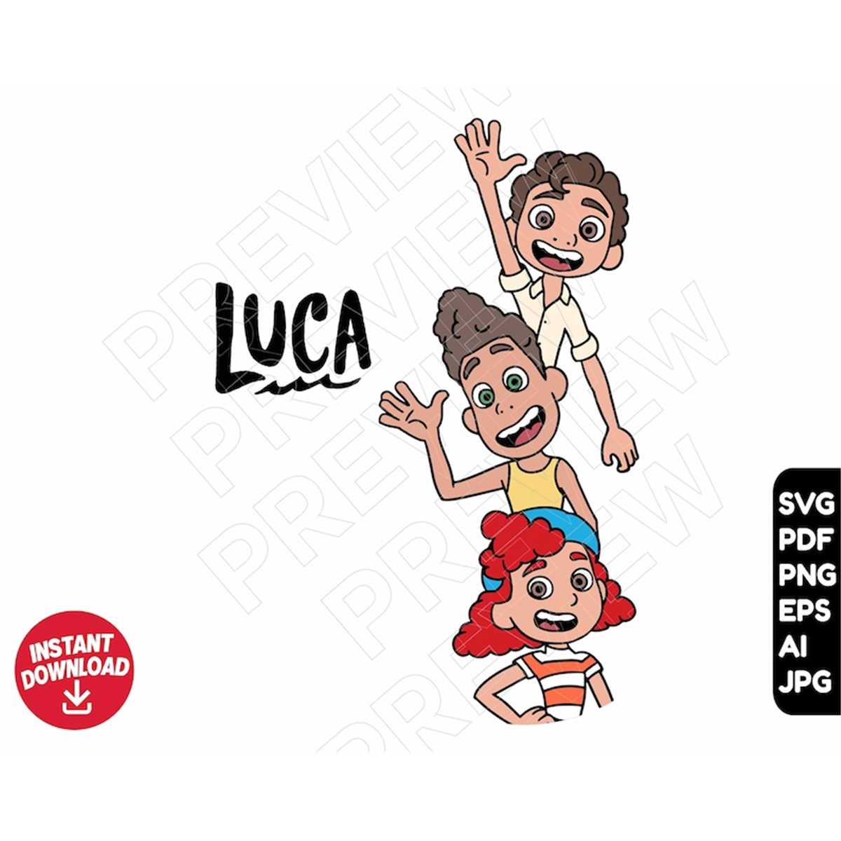 LUCA SVG png cut , file layered by color | Inspire Uplift