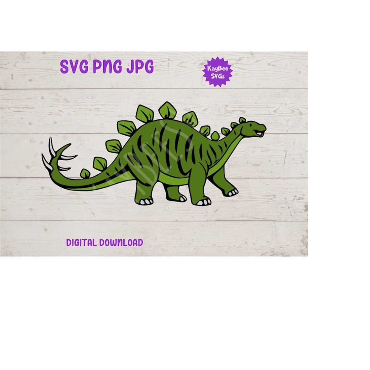 Stegosaurus Dinosaur SVG PNG JPG Clipart Digital Cut File Do | Inspire ...