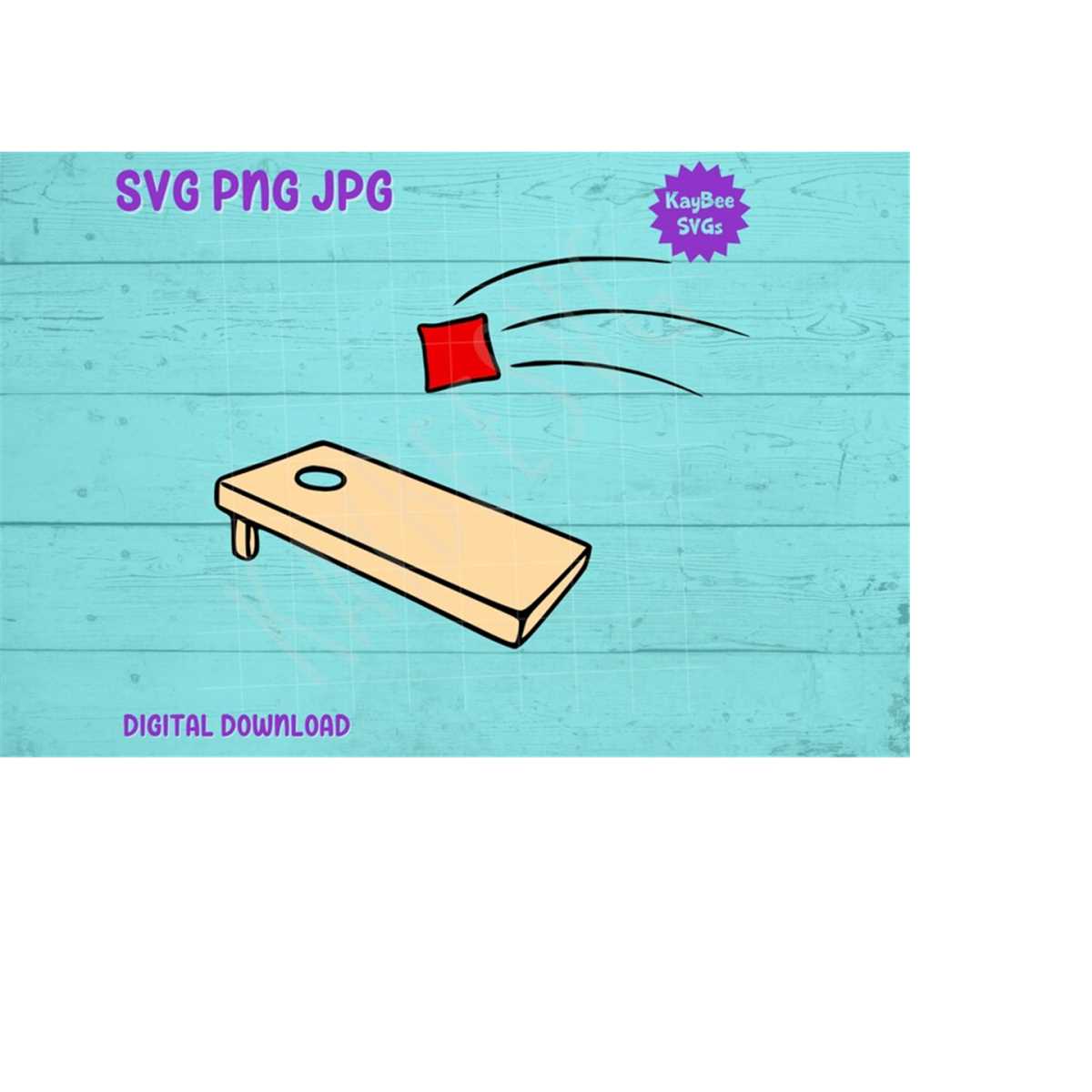Cornhole SVG PNG JPG Clipart Digital Cut File Download for C - Inspire ...