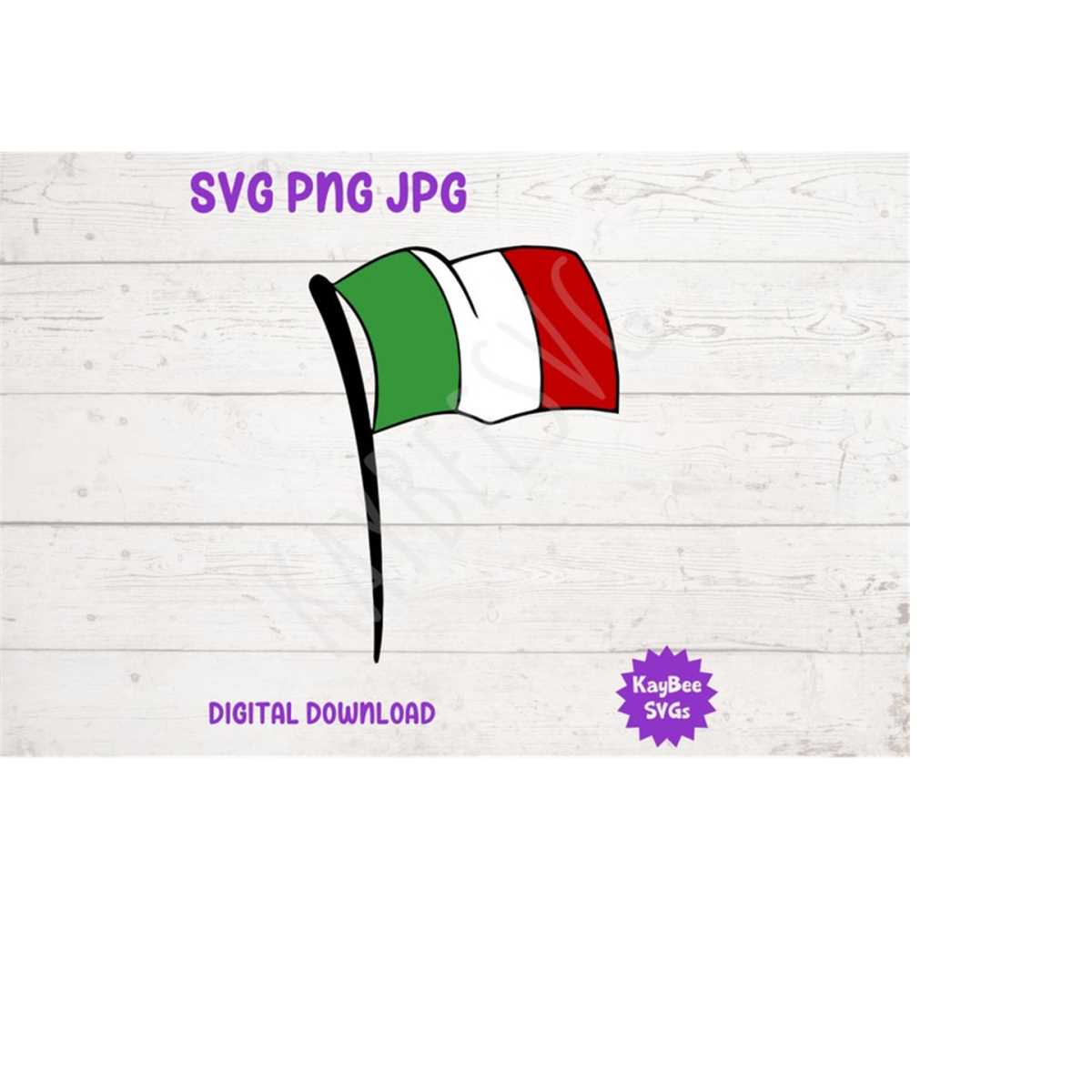 Italian Flag SVG PNG JPG Clipart Digital Cut File Download f | Inspire ...