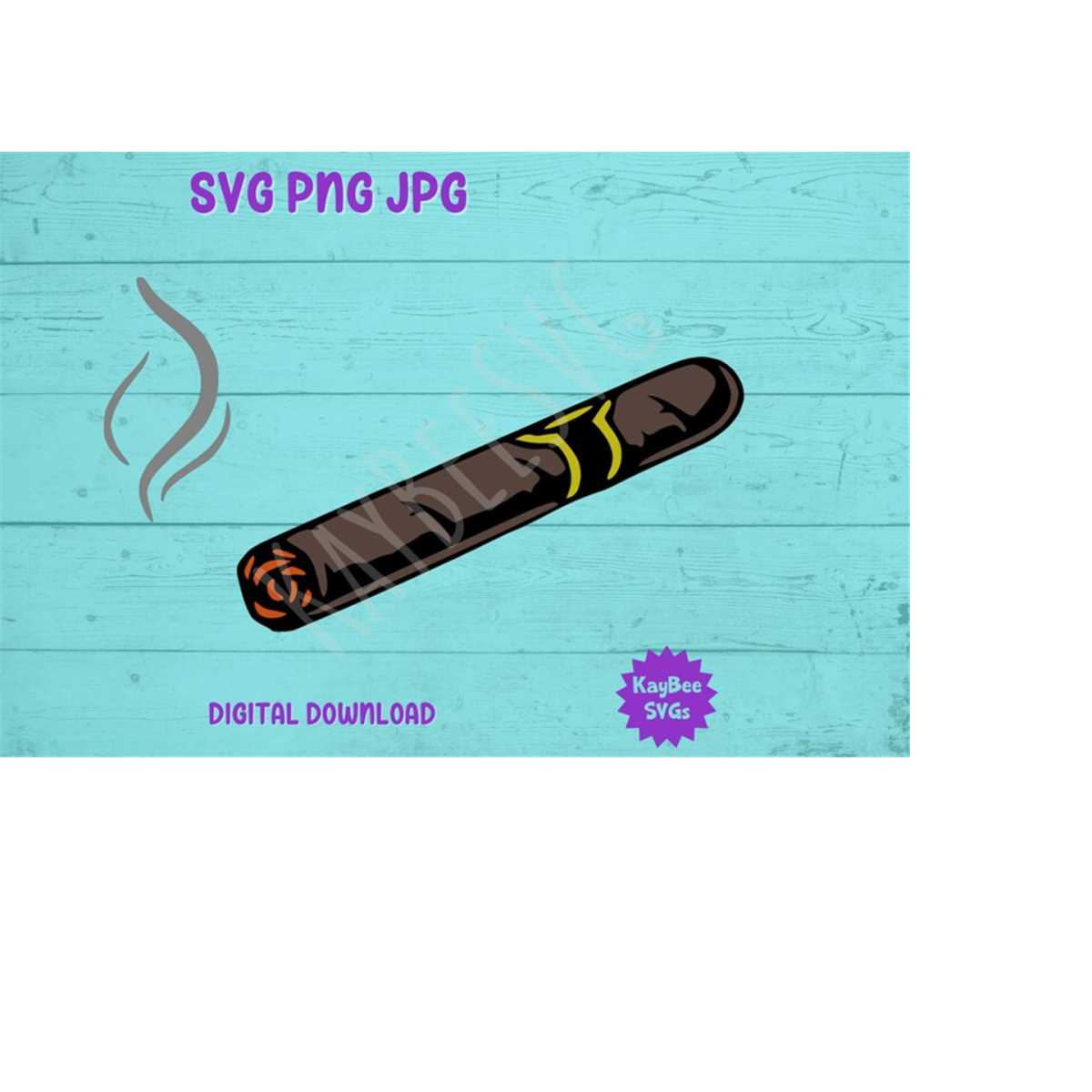 Cigar SVG PNG JPG Clipart Digital Cut File Download for Cric - Inspire ...