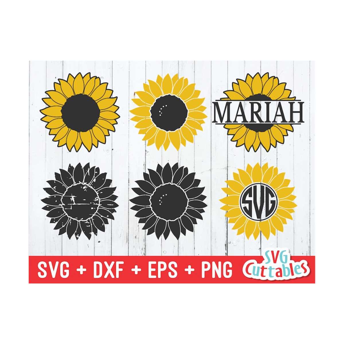 Sunflower svg - Sunflower Monogram Frame svg - dxf - eps - p - Inspire ...