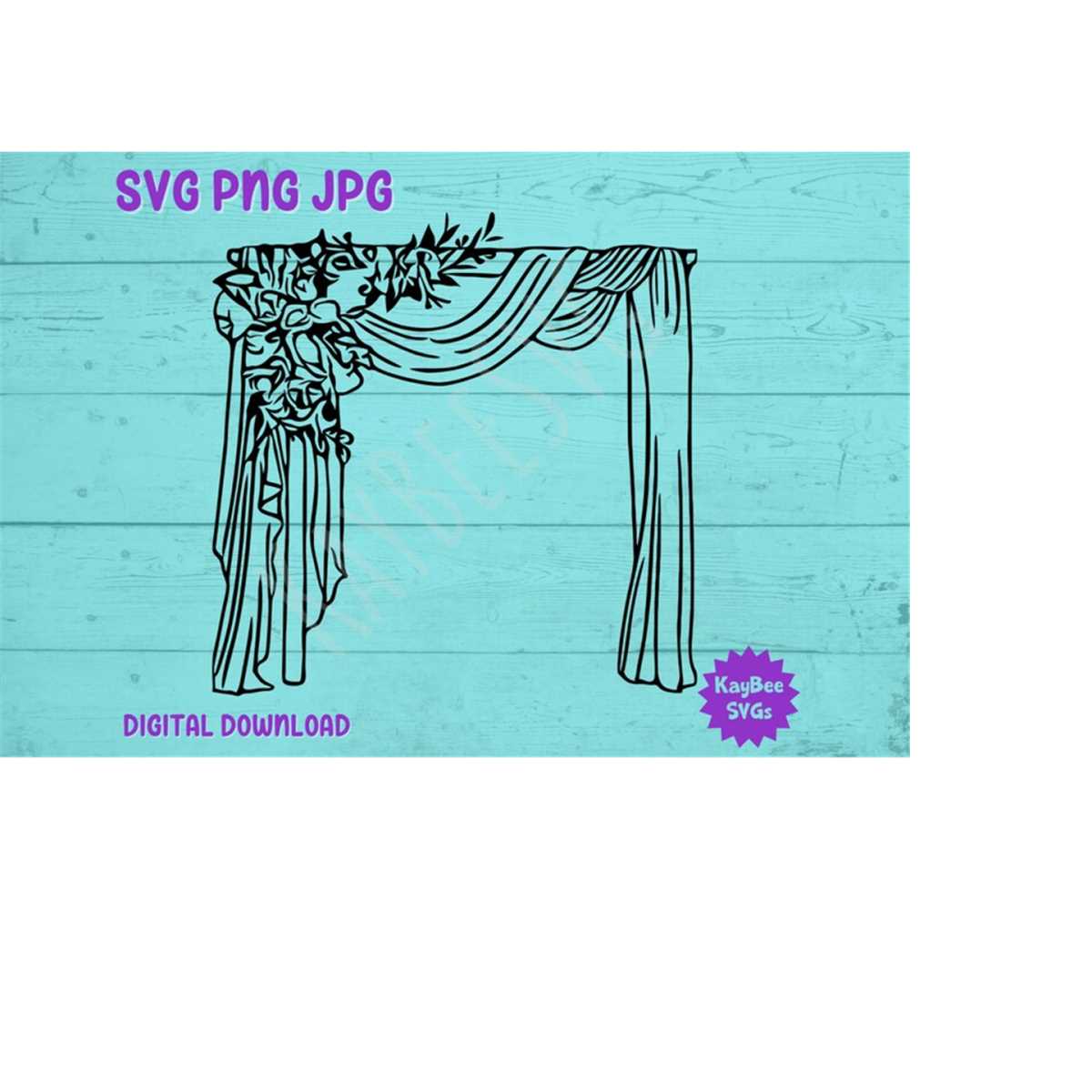 Wedding Arch Altar SVG PNG JPG Clipart Cut File Download for - Inspire ...