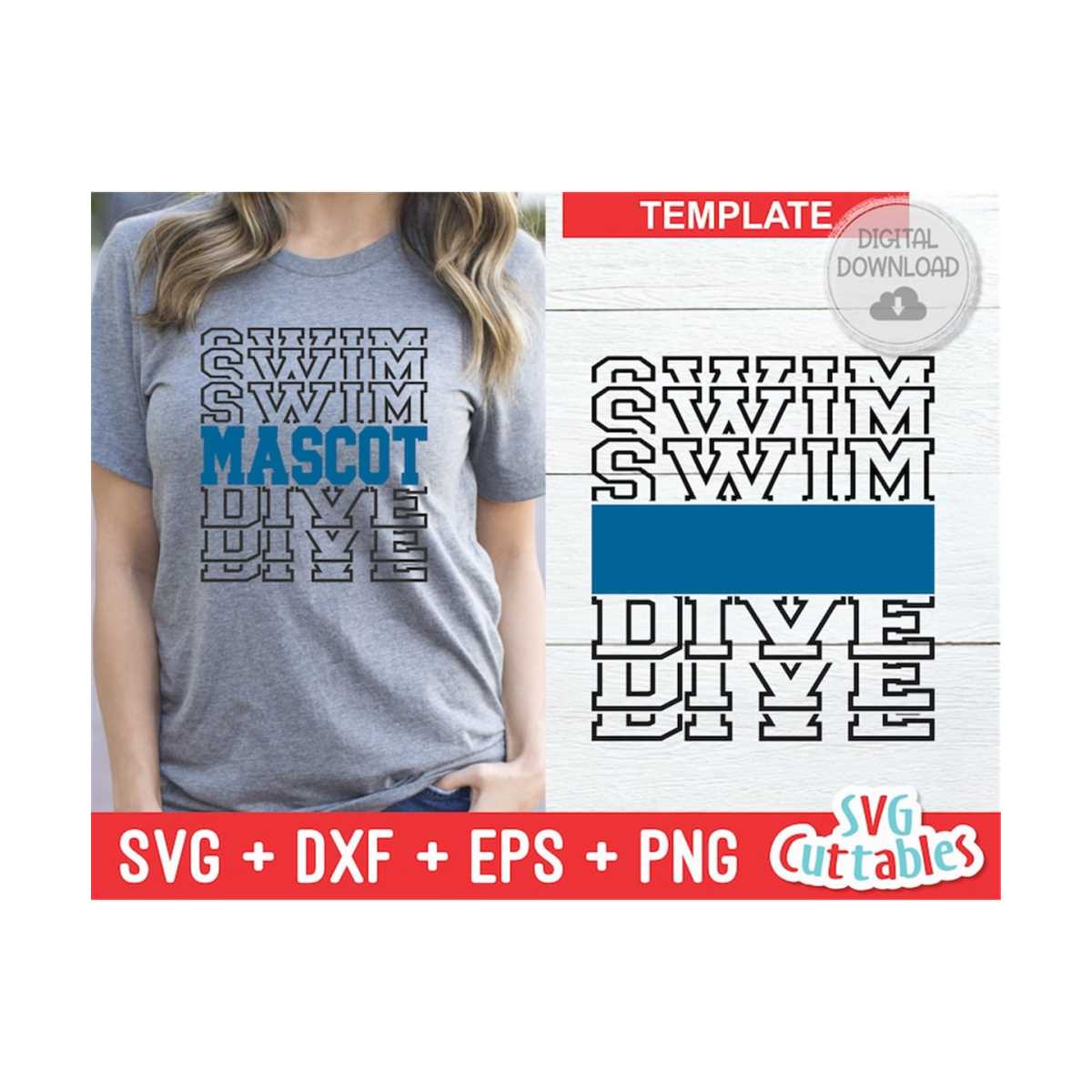 Swim svg - Dive Cut File - Swim Template 003 - Dive Template - Inspire ...