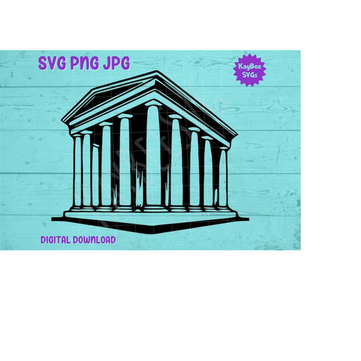 Greek Pantheon SVG PNG JPG Clipart Digital Cut File Download | Inspire Uplift