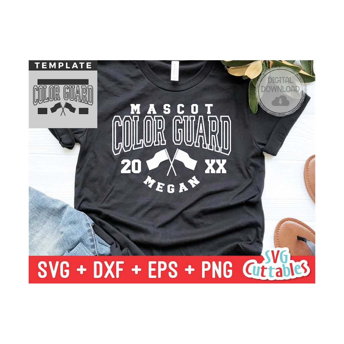 Color Guard svg - Color Guard Template 005 - svg - dxf - ep | Inspire ...