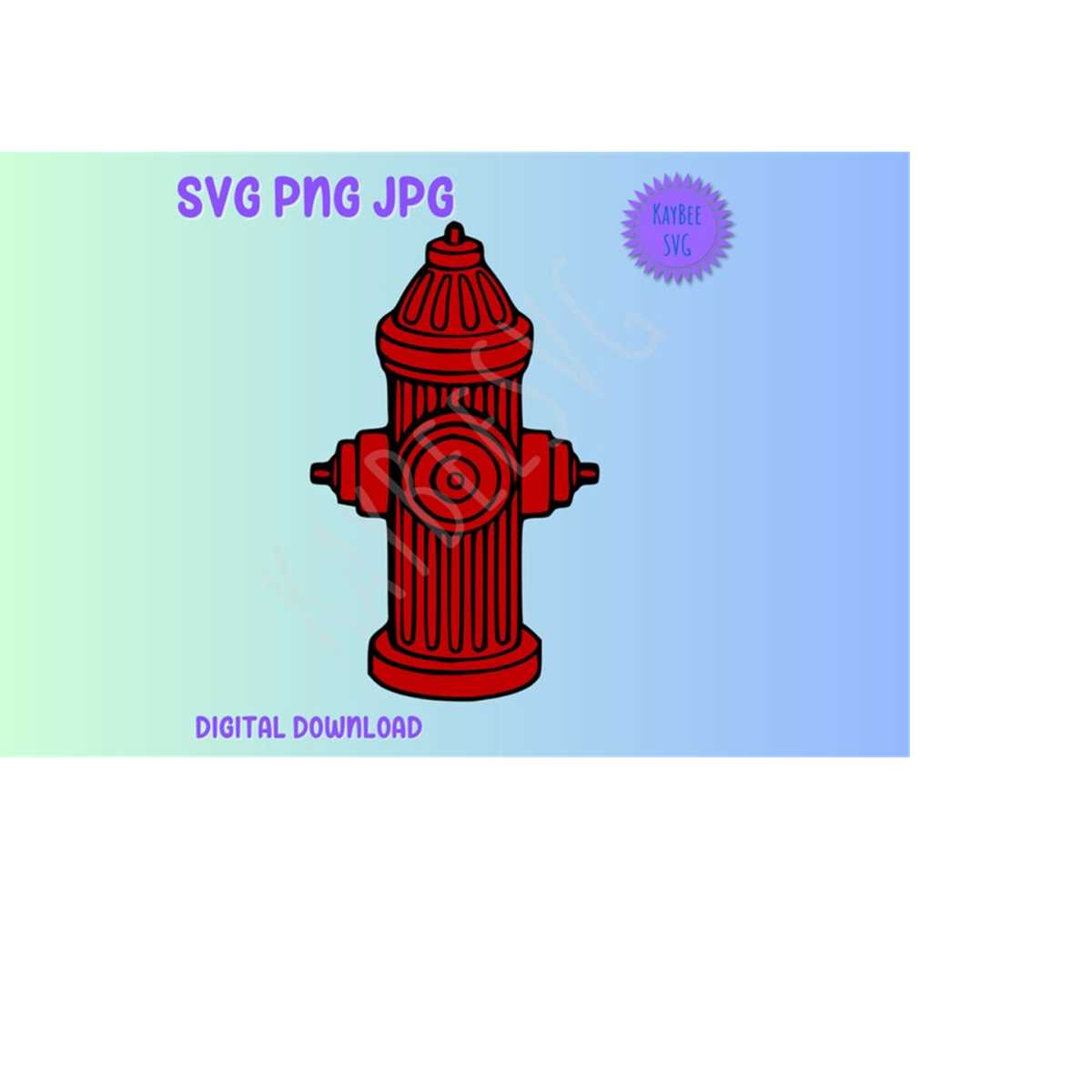 Fire Hydrant SVG PNG JPG Clipart Digital Cut File Download f - Inspire ...