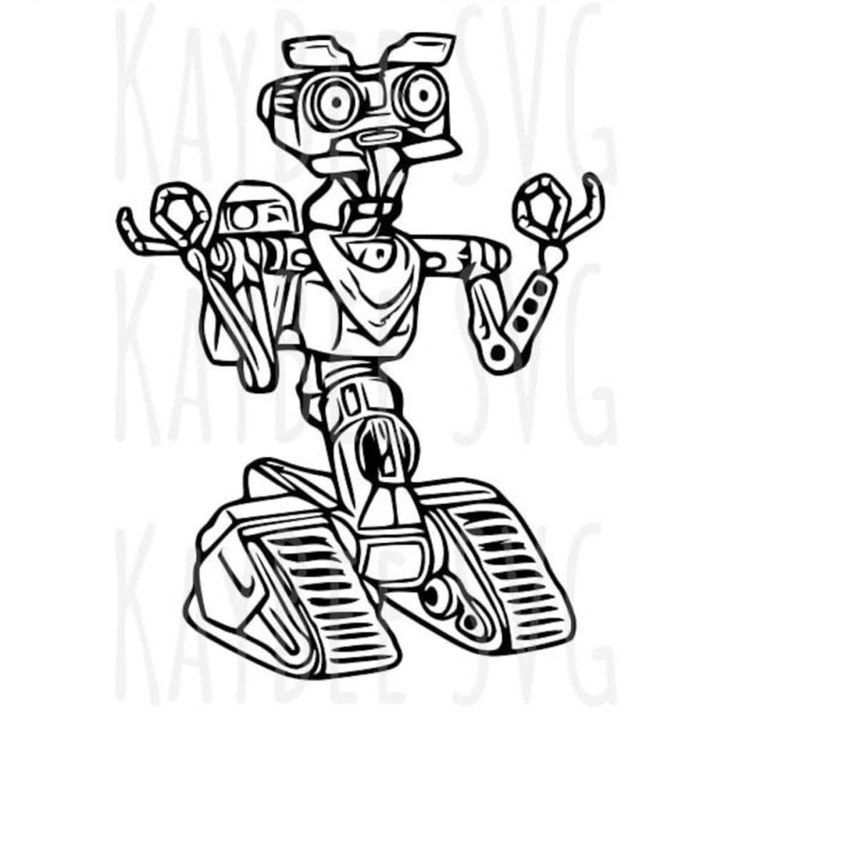 Robot SVG PNG JPG Clipart Digital Cut File Download for Cric - Inspire ...