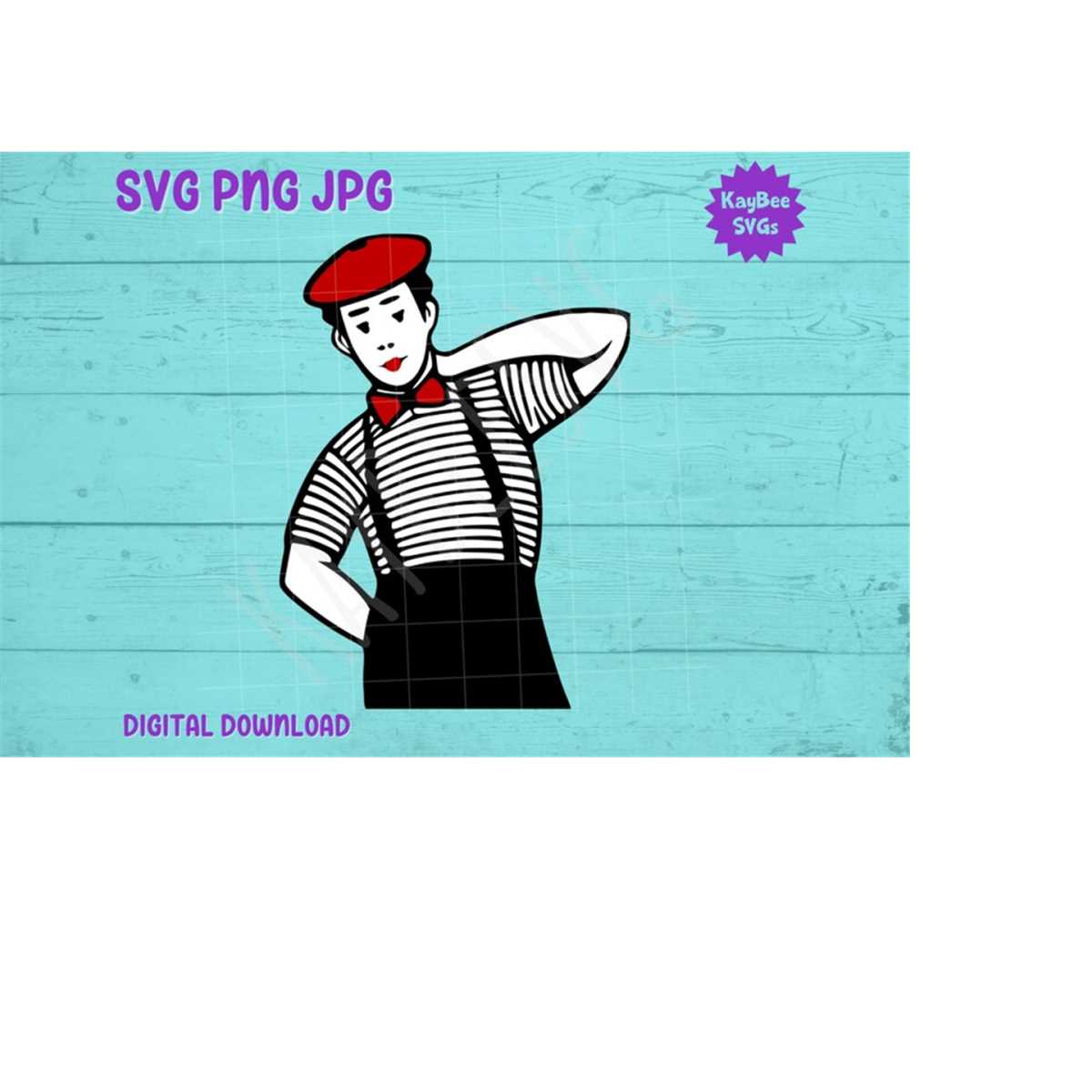 Mime SVG PNG JPG Clipart Digital Cut File Download for Cricu - Inspire ...