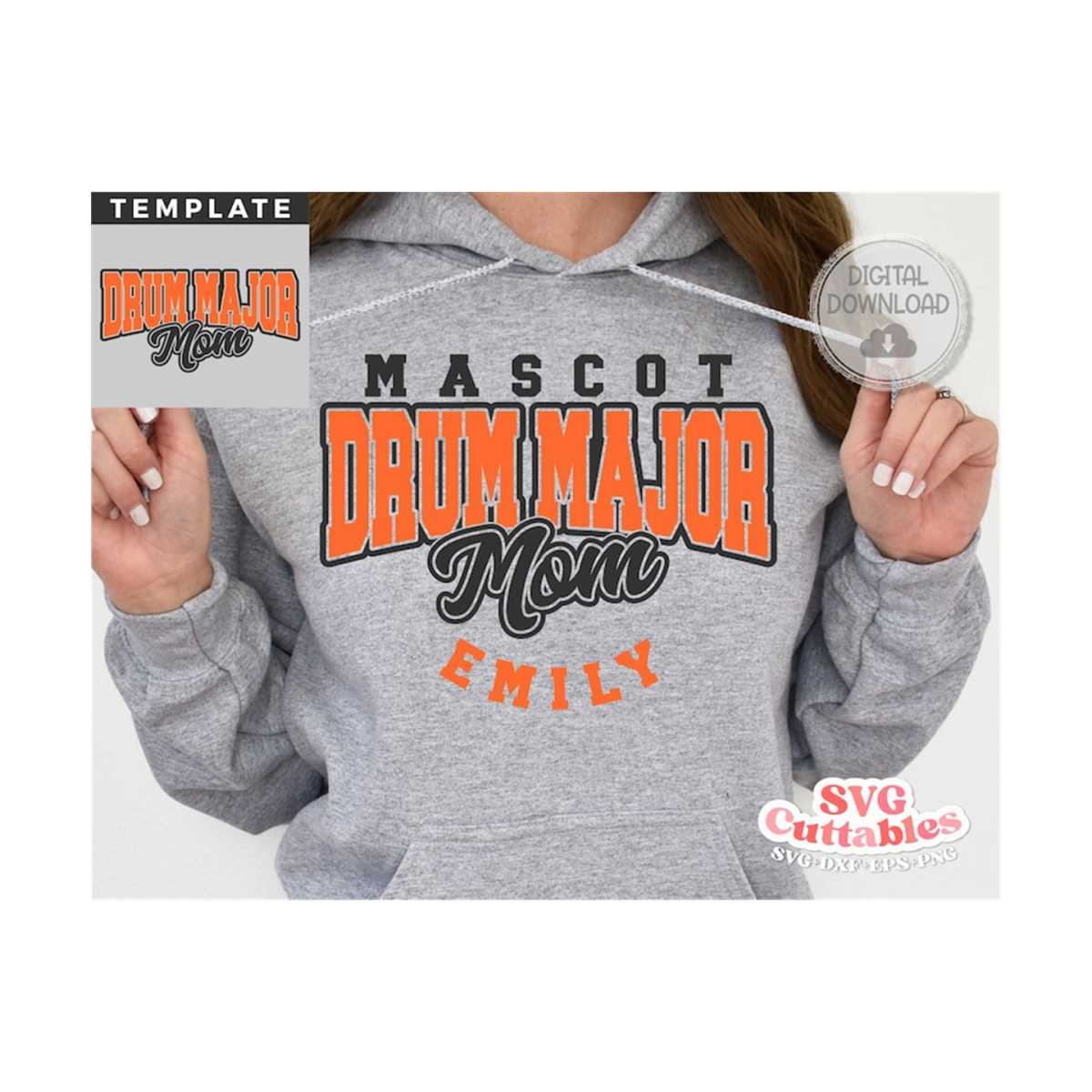 Band svg Cut File - Drum Major Mom Template 0023 - svg - eps - Inspire ...
