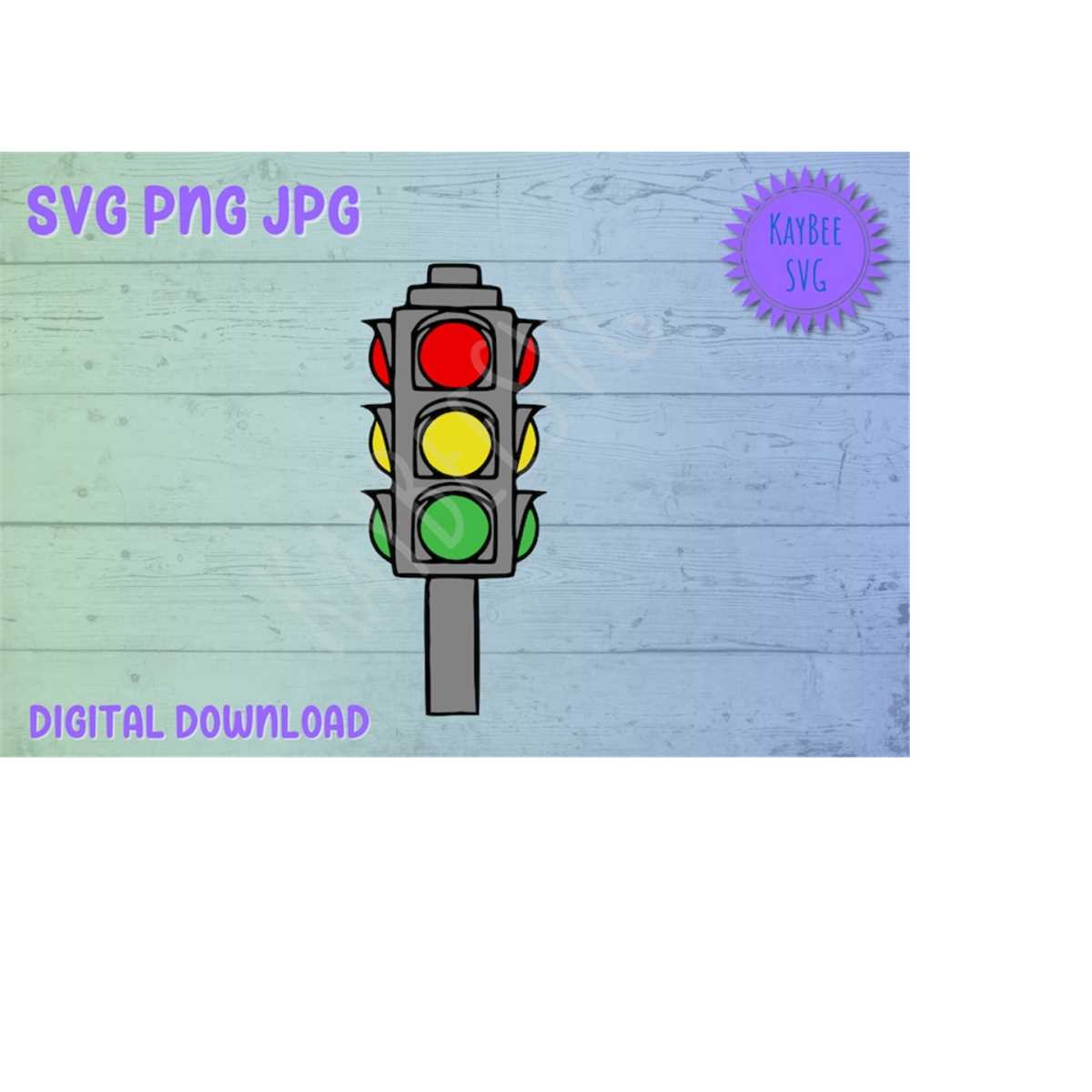 Stoplight Stop Light SVG PNG JPG Clipart Digital Cut File Do - Inspire ...