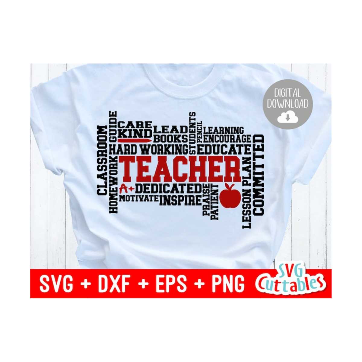 Teacher svg - Teacher Word Art - svg - dxf - eps - png - Cut | Inspire ...
