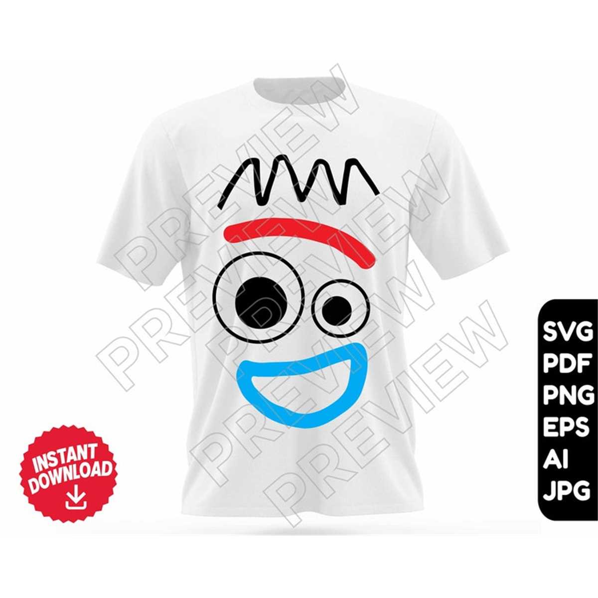 Forky SVG Toy Story png clipart vector , Forky face cut file | Inspire ...