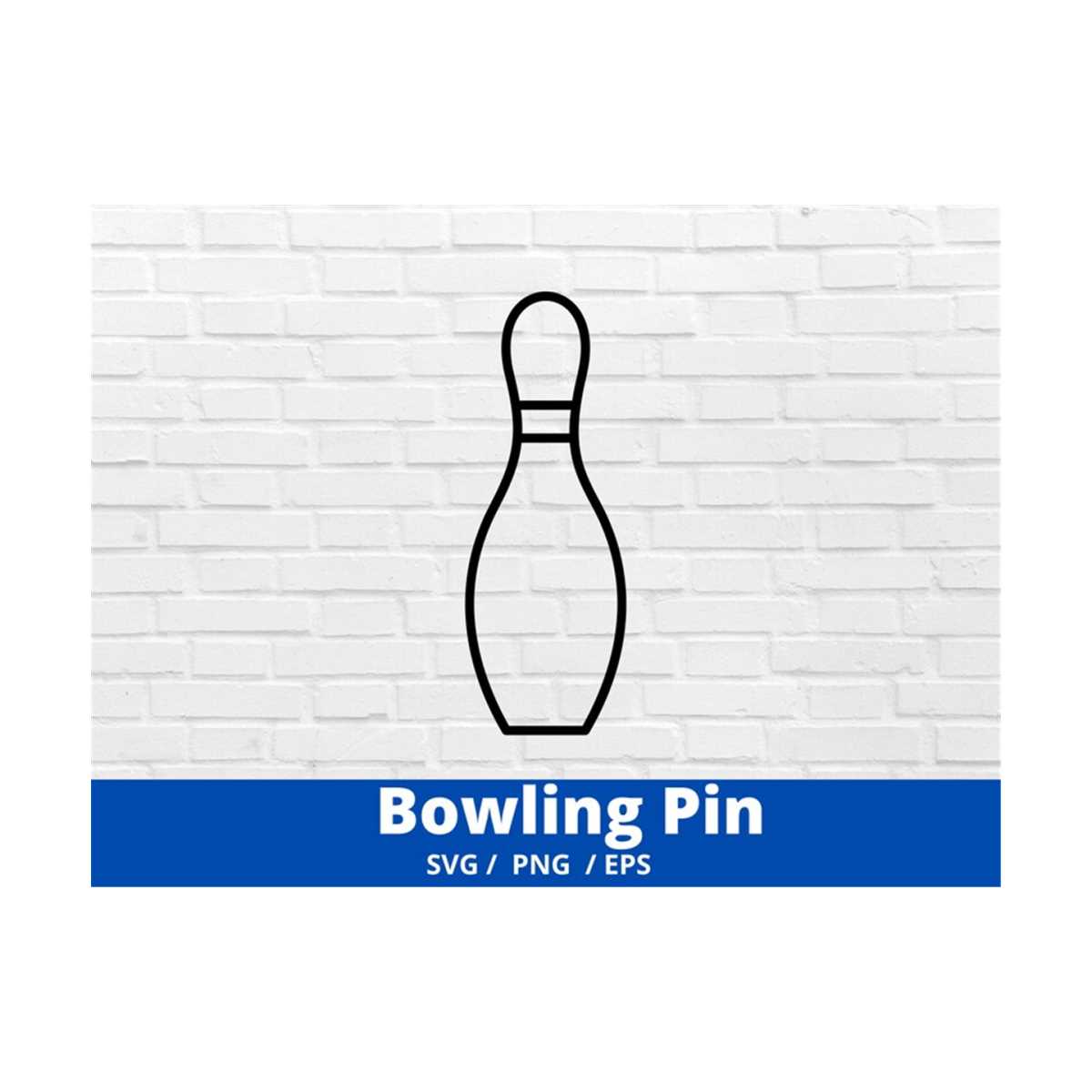 Bowling Pin Svg, png, dxf, and eps files - Inspire Uplift