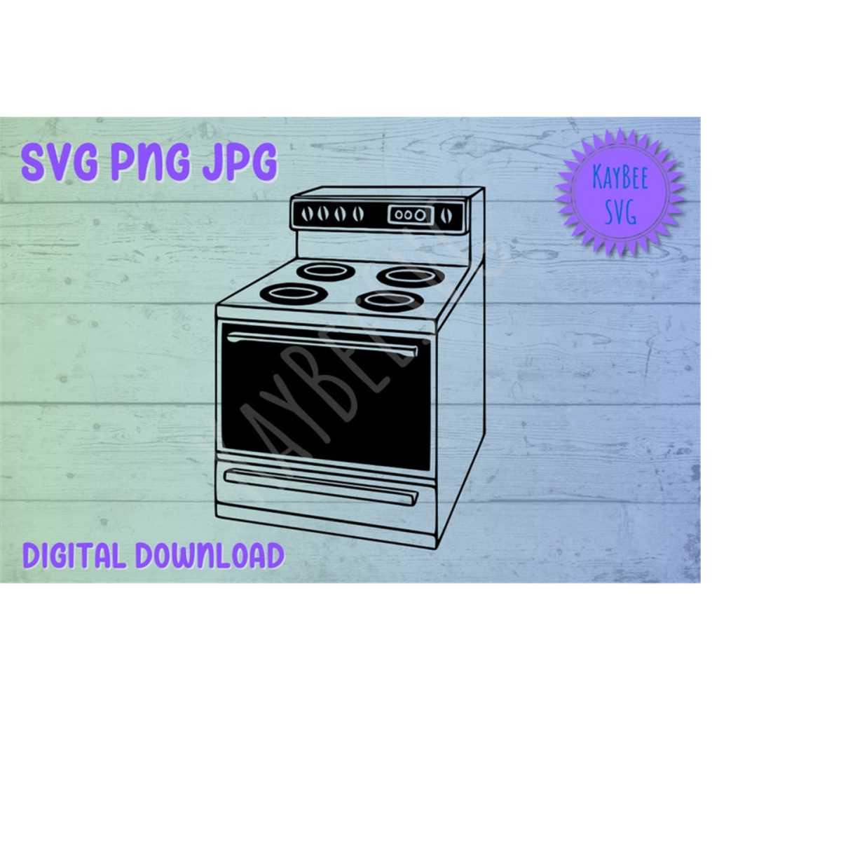 Stove SVG PNG JPG Clipart Digital Cut File Download for Cric - Inspire ...