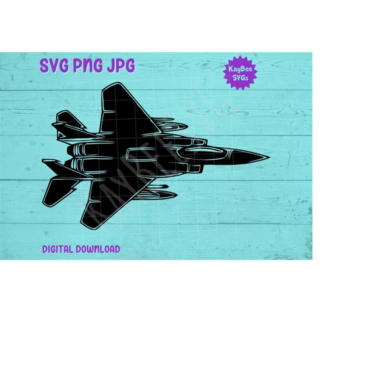 Air Force Fighter Jet SVG PNG JPG Clipart Digital Cut File D - Inspire ...