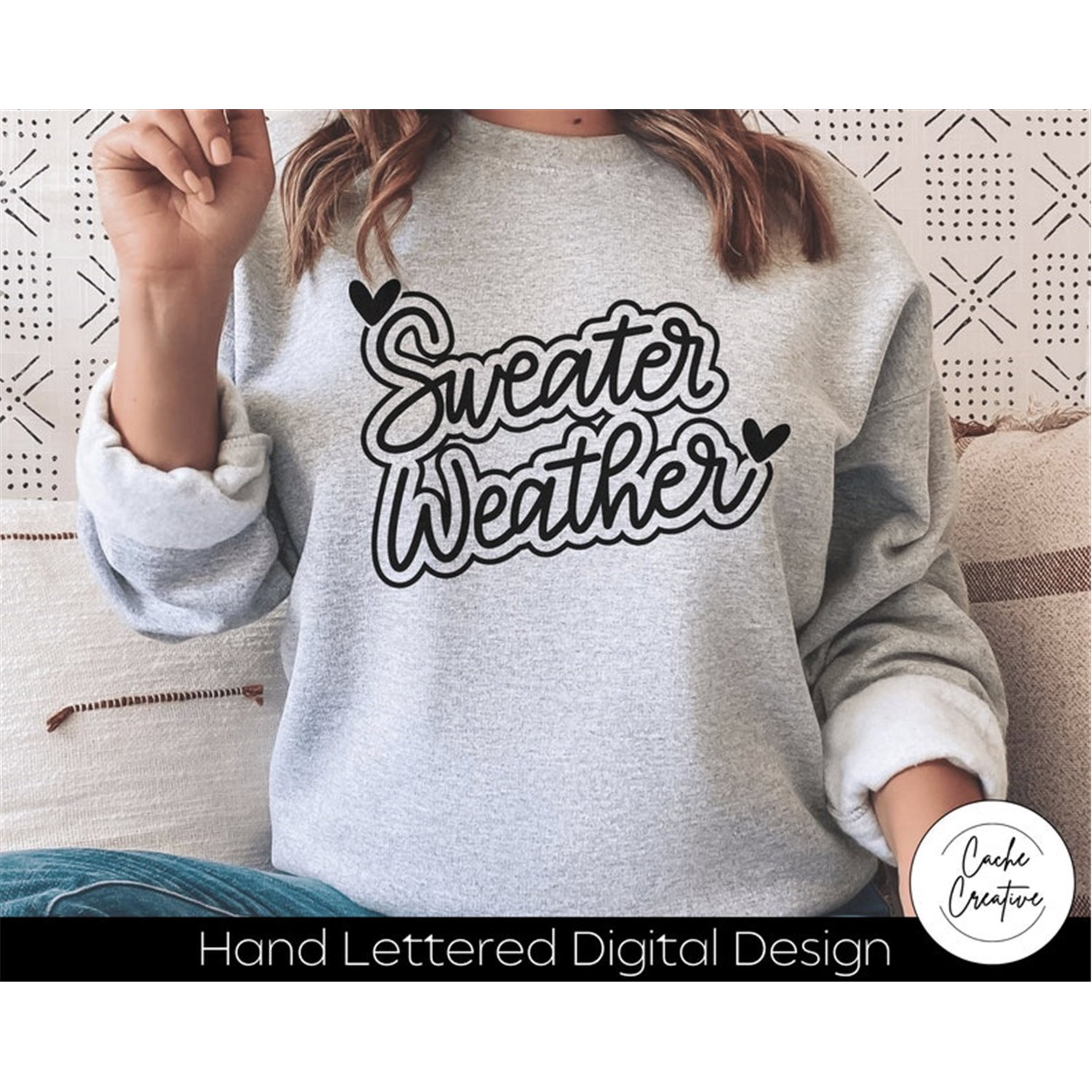 Sweater Weather Fall SVG INSTANT DOWNLOAD dxf, svg, eps, png | Inspire ...