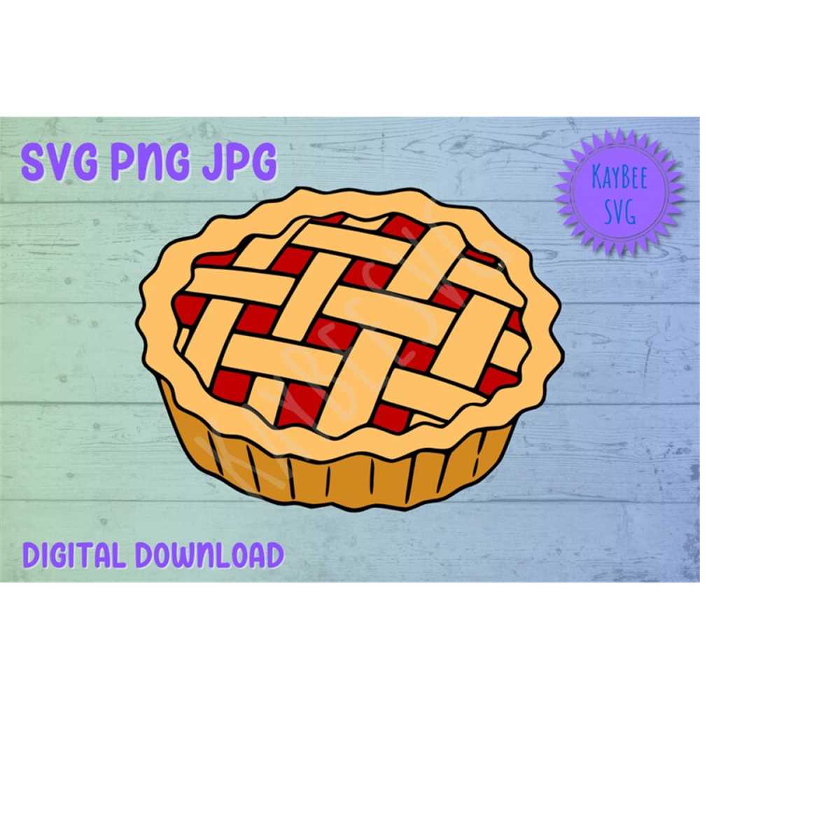 Cherry Pie SVG PNG JPG Clipart Digital Cut File Download for - Inspire ...