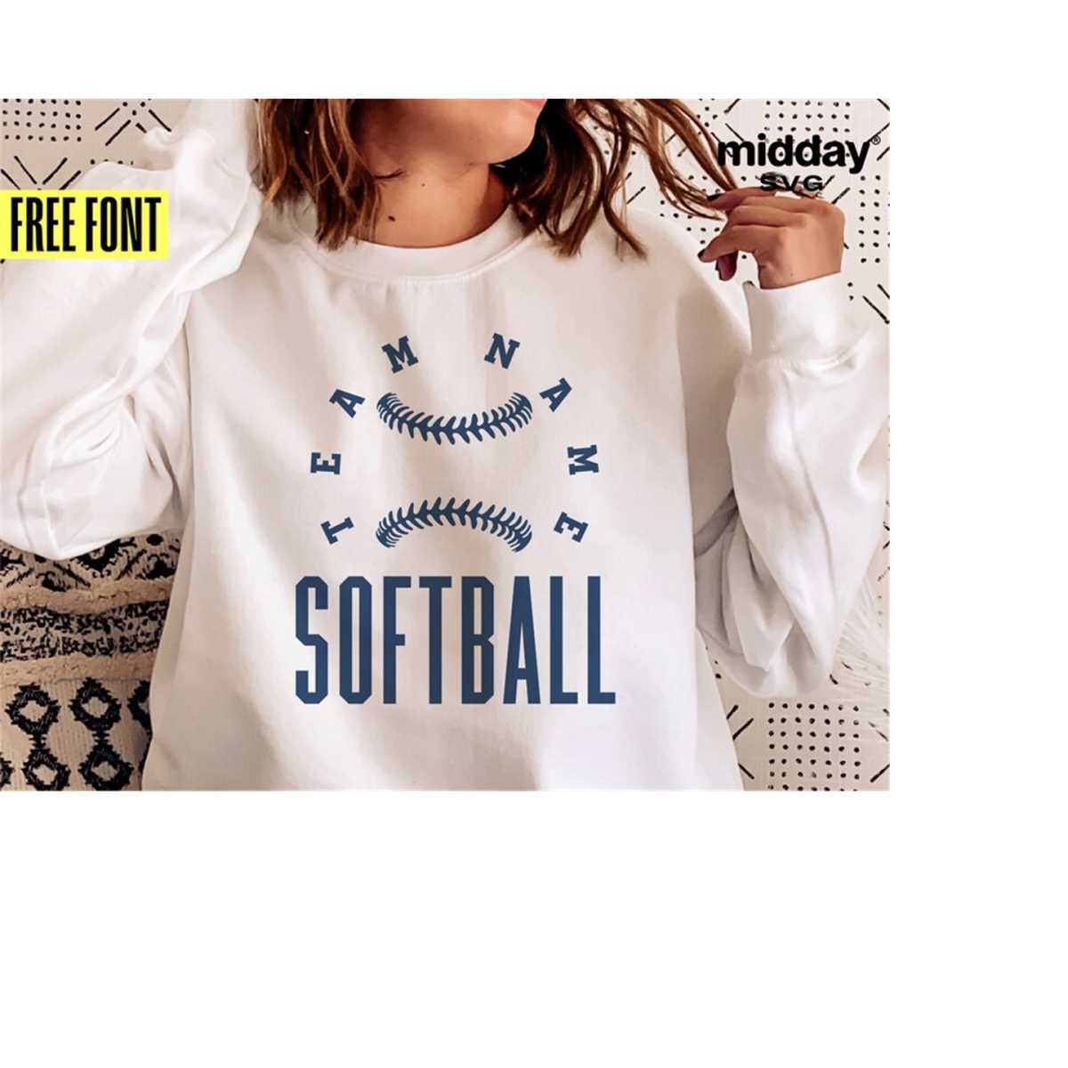 Softball Team Svg, Softball Template Svg, Softball Svg Cricu | Inspire ...