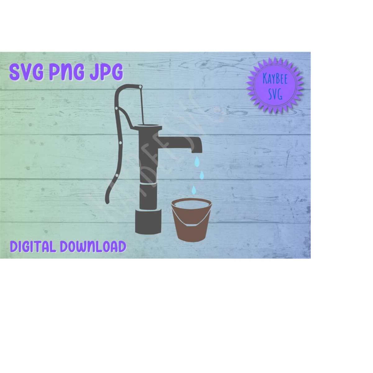 Water Pump SVG PNG JPG Clipart Digital Cut File Download for - Inspire ...
