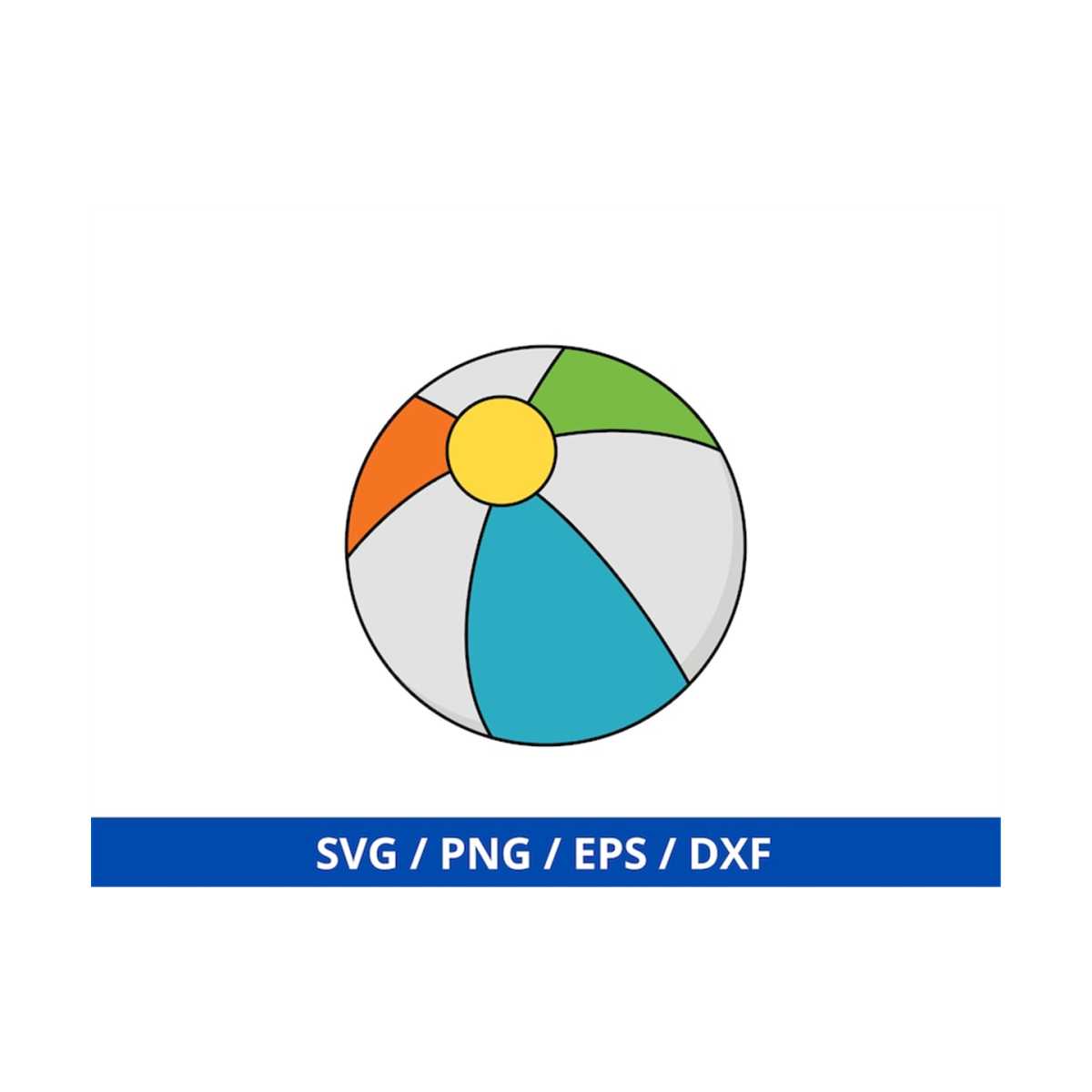 Beach Ball SVG, Beach Ball Cut Files, Summer Beach SVG Vecto | Inspire ...
