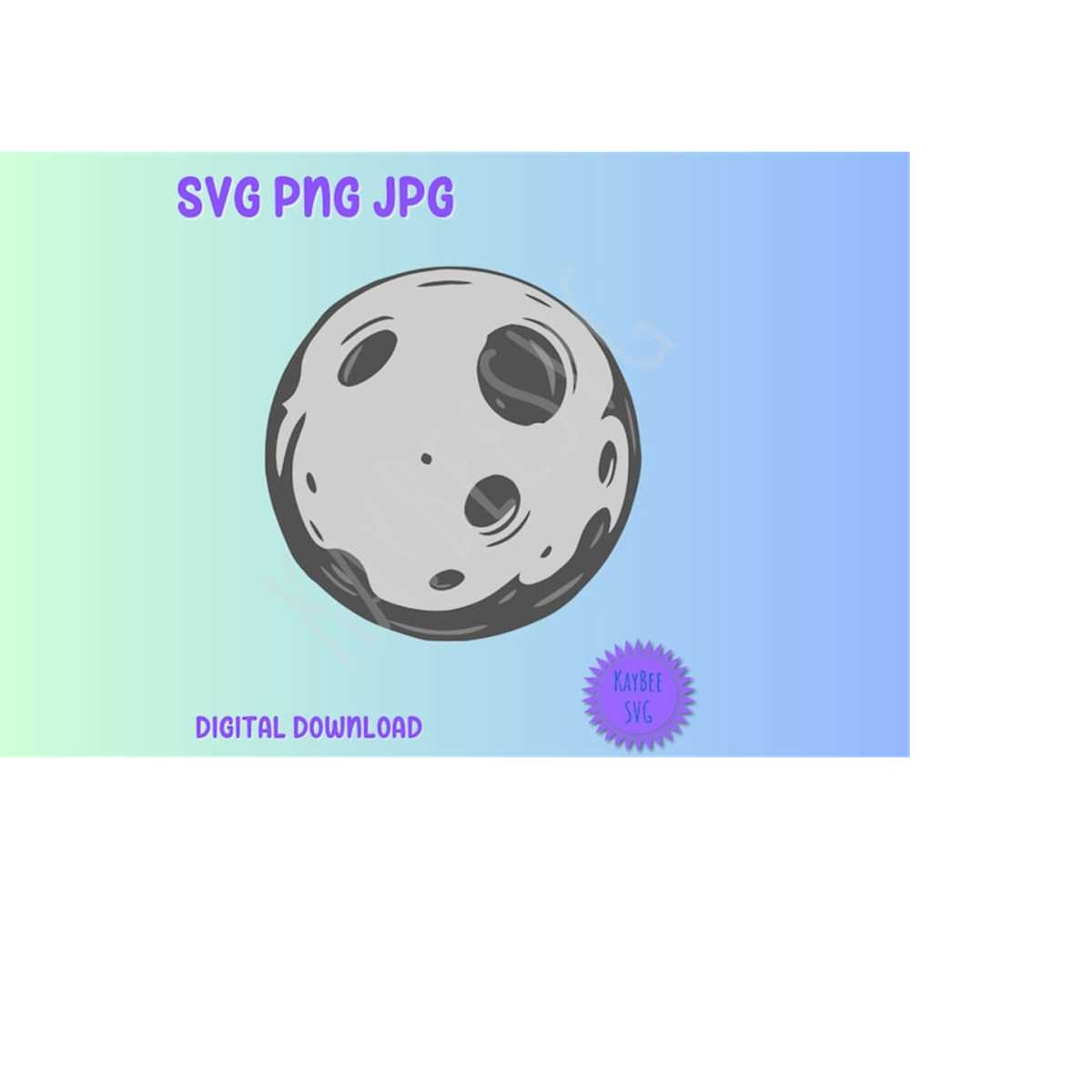 Moon SVG PNG Jpg Clipart Digital Cut File Download for Cricu | Inspire ...