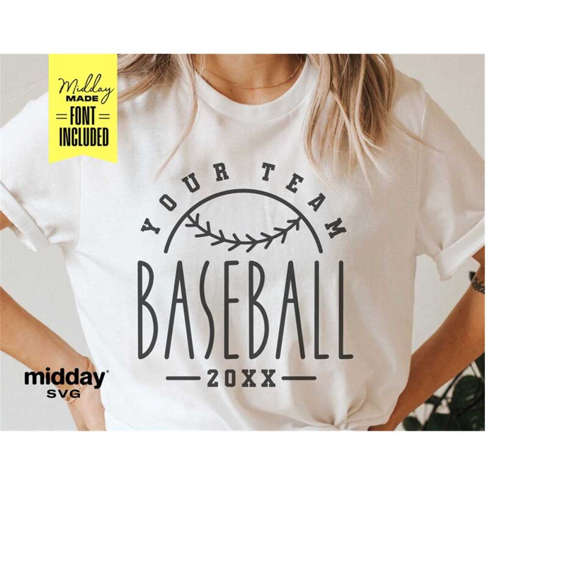 Baseball Team Template, Svg Png Dxf Eps, Design For Cricut, - Inspire ...